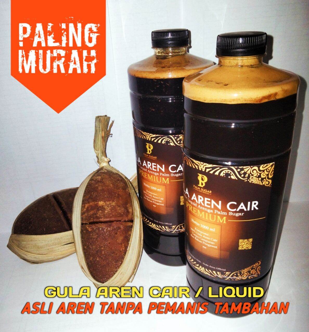 GULA AREN CAIR PREMIUM | 1 LITER | ASLI LEBAK BANTEN | Lazada Indonesia