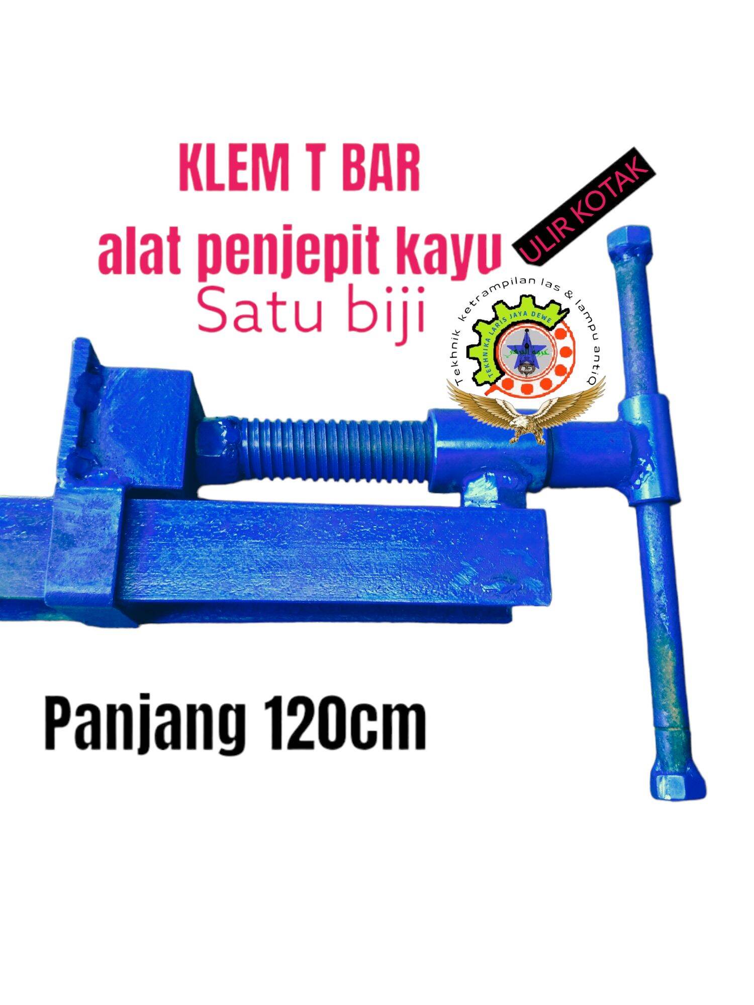 Klem penjepit kayu panjang 120cm (ulir kotak) | Lazada Indonesia