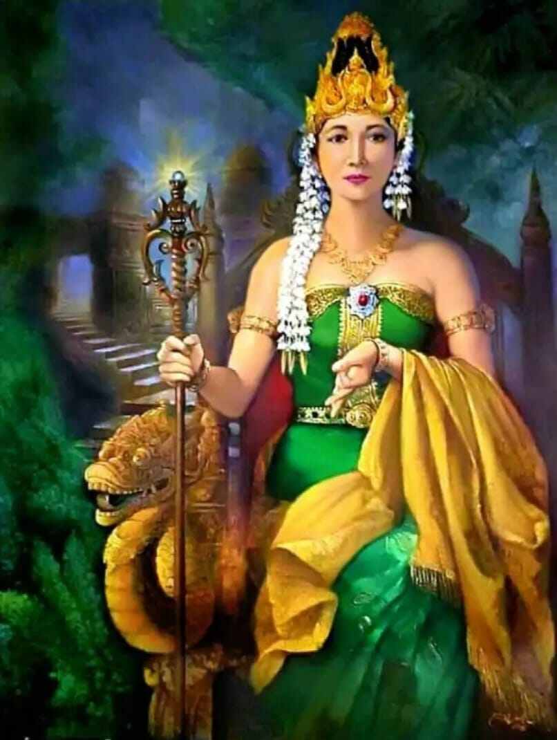 Lukisan Cetak, IBUNDA KANJENG RATU KIDUL, Ukuran JUMBO, 100×70cm DAN ...