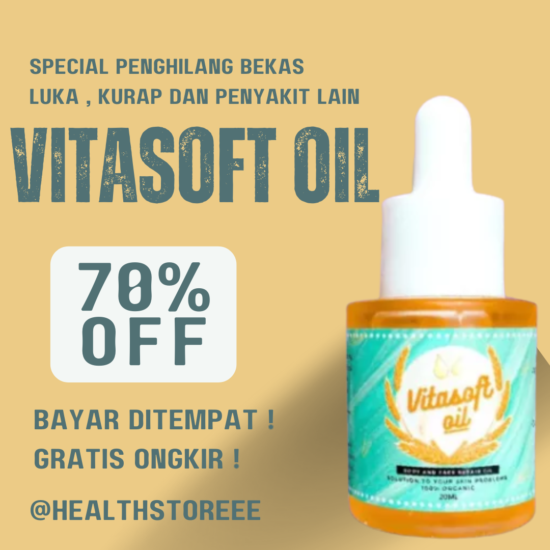 VITASOFT OIL SERUM PENYAKIT KULIT,BEKAS EXSIM ,CACAR,LUKA BAKAR DAN ...