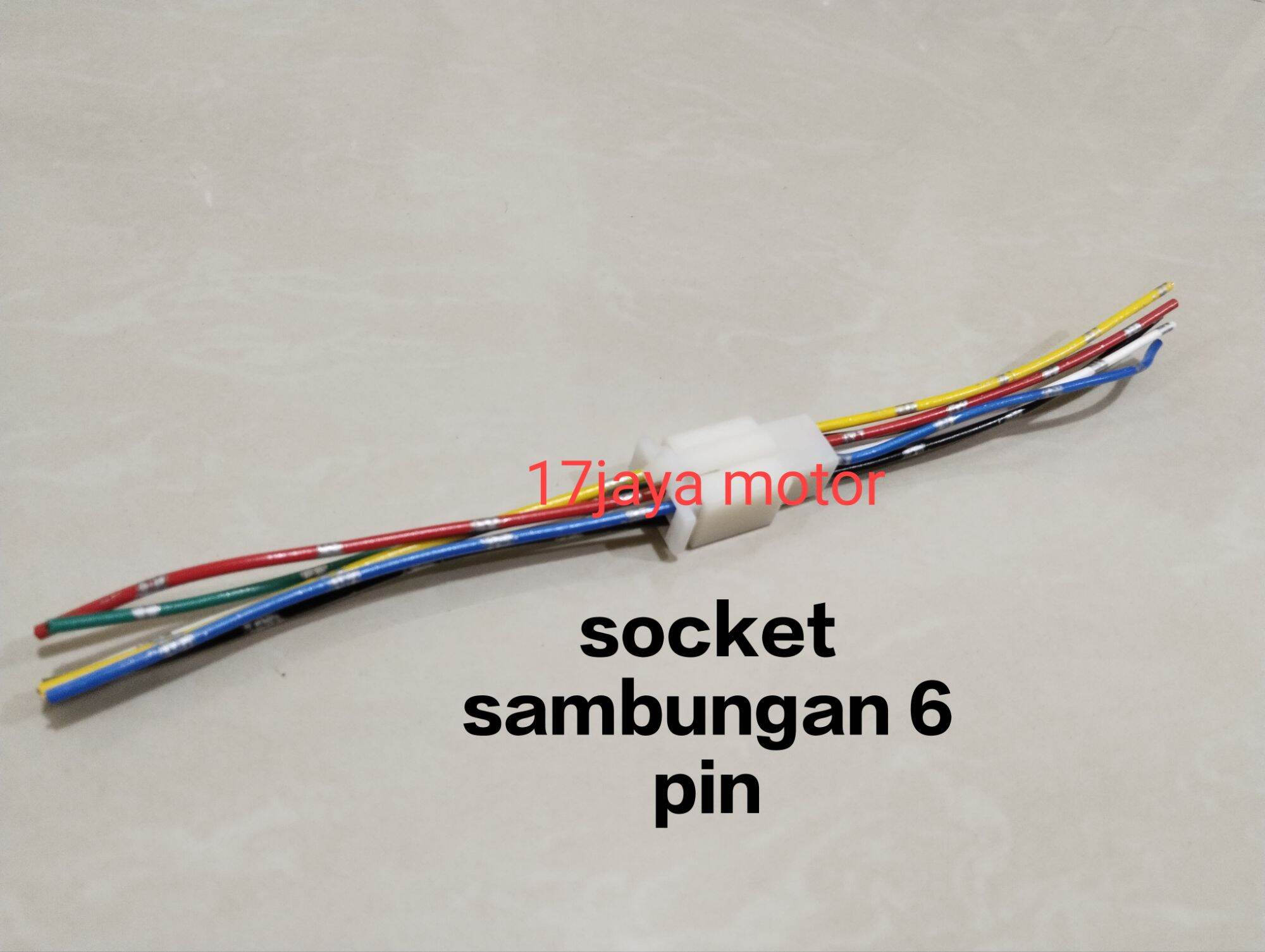 Socket soket sambungan kabel / wayar 6 pin motor dan mobil high quality ...