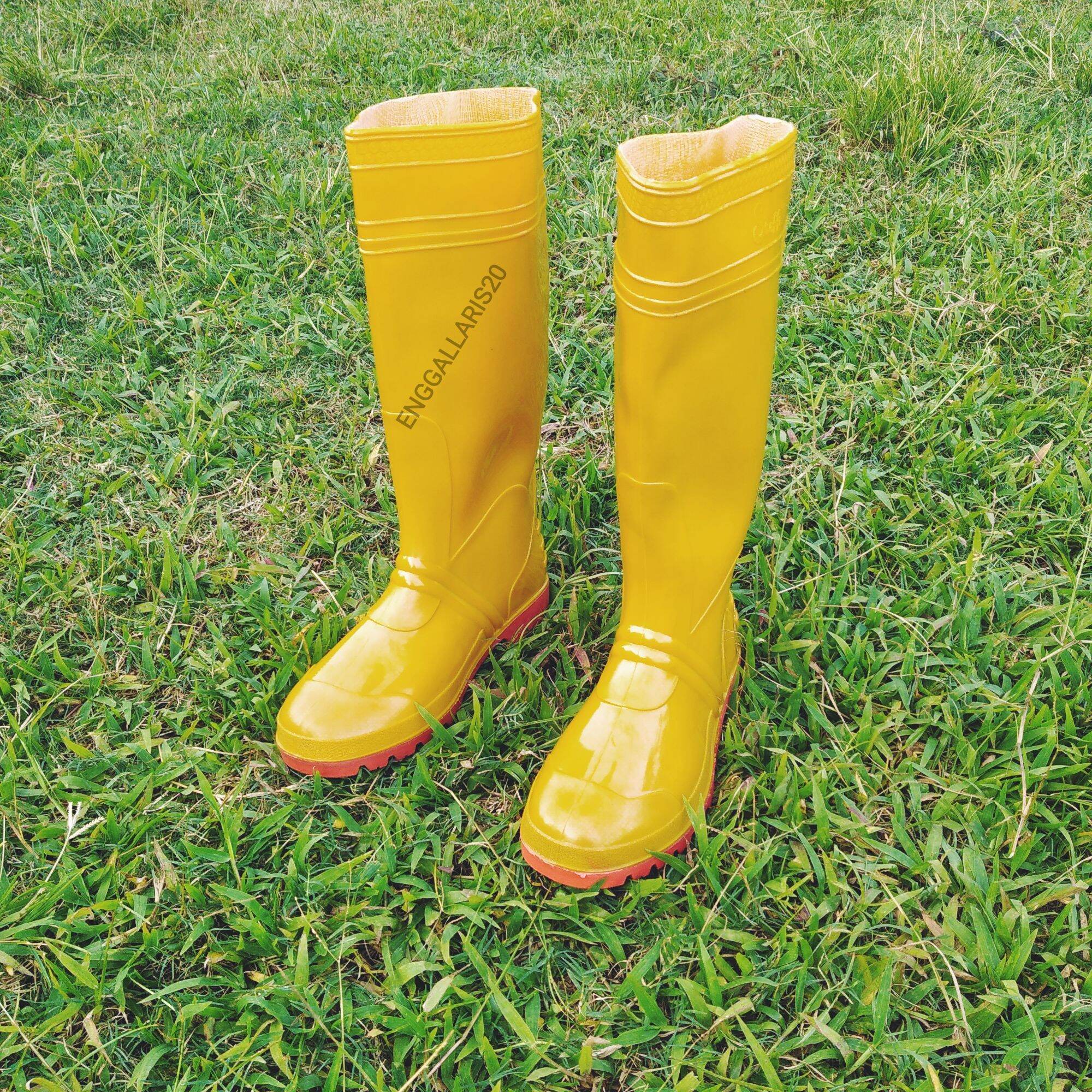 SEPATU BOOT STEFFI LONG DI ATAS LUTUT/SPATU PROYEK/BERKEBUN DLL/KARET ...