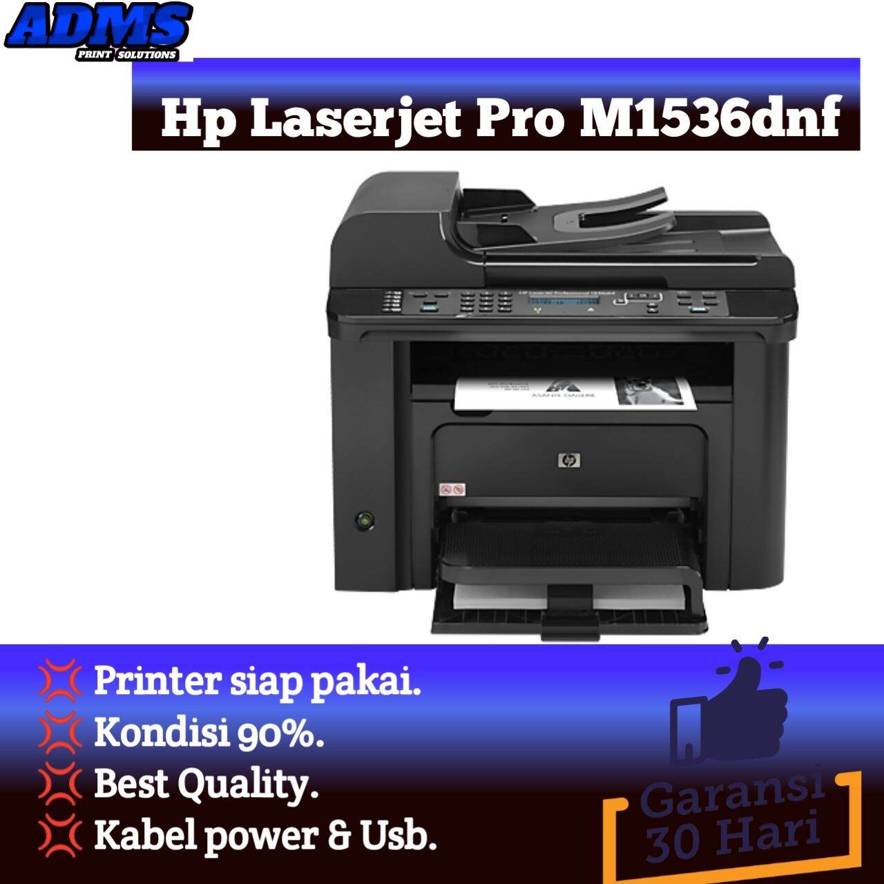 Printer hp Laserjet M1536 dnf MFP ( Network Monochrome All-in-One ...