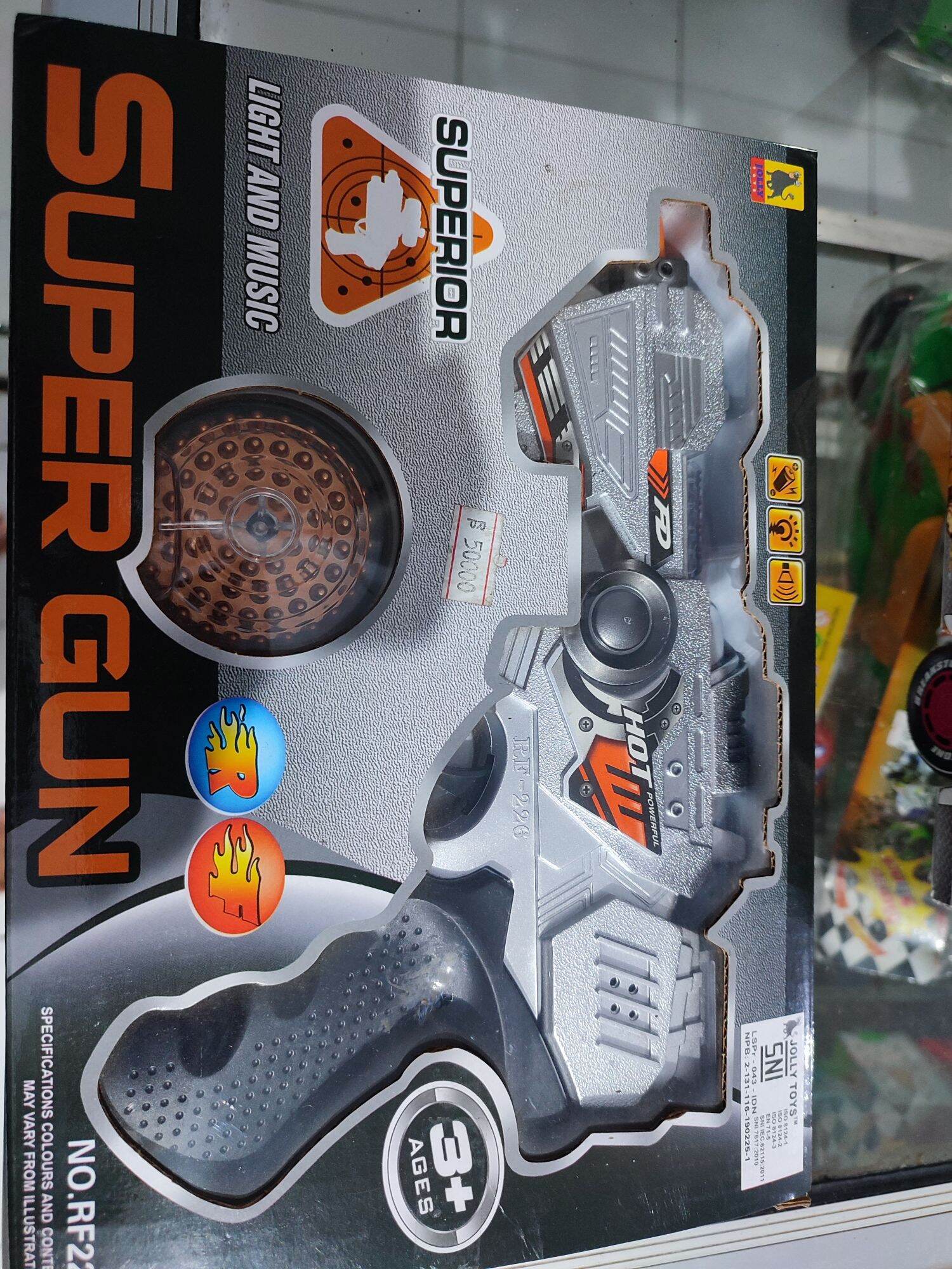 Super Gun Tembak Mainan bisa menyala dan bersuara | Lazada Indonesia