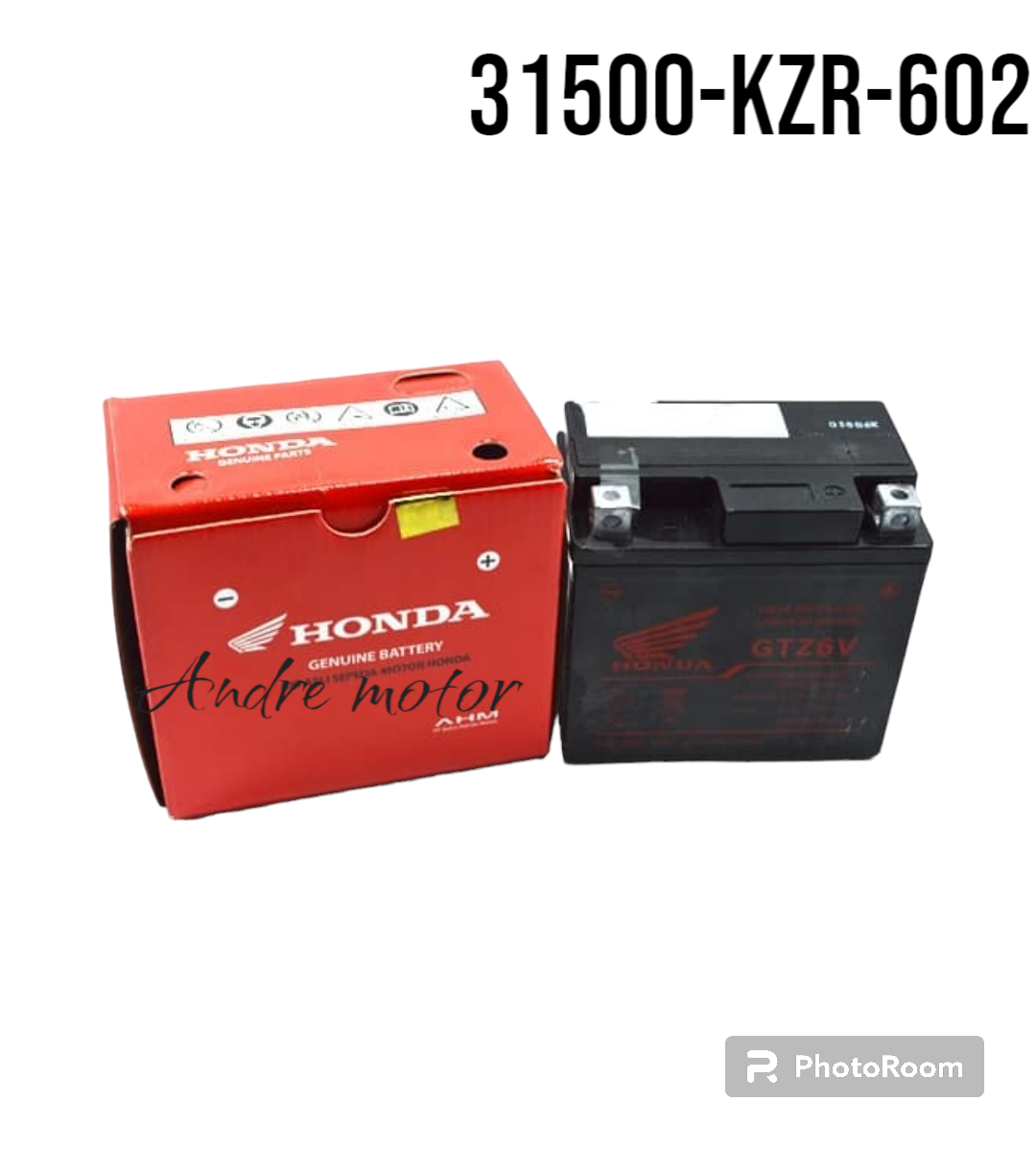 AKI KERING MOTOR GTZ6V VARIO 125 ORIGINAL HONDA AHM 31500-KZR-602 ...