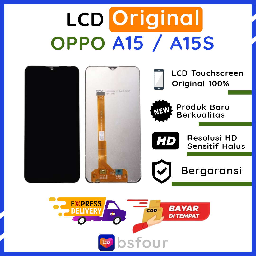 LCD OPPO A15 / A15S FULLSET TOUCHSCREEN ORIGINAL | Lazada Indonesia
