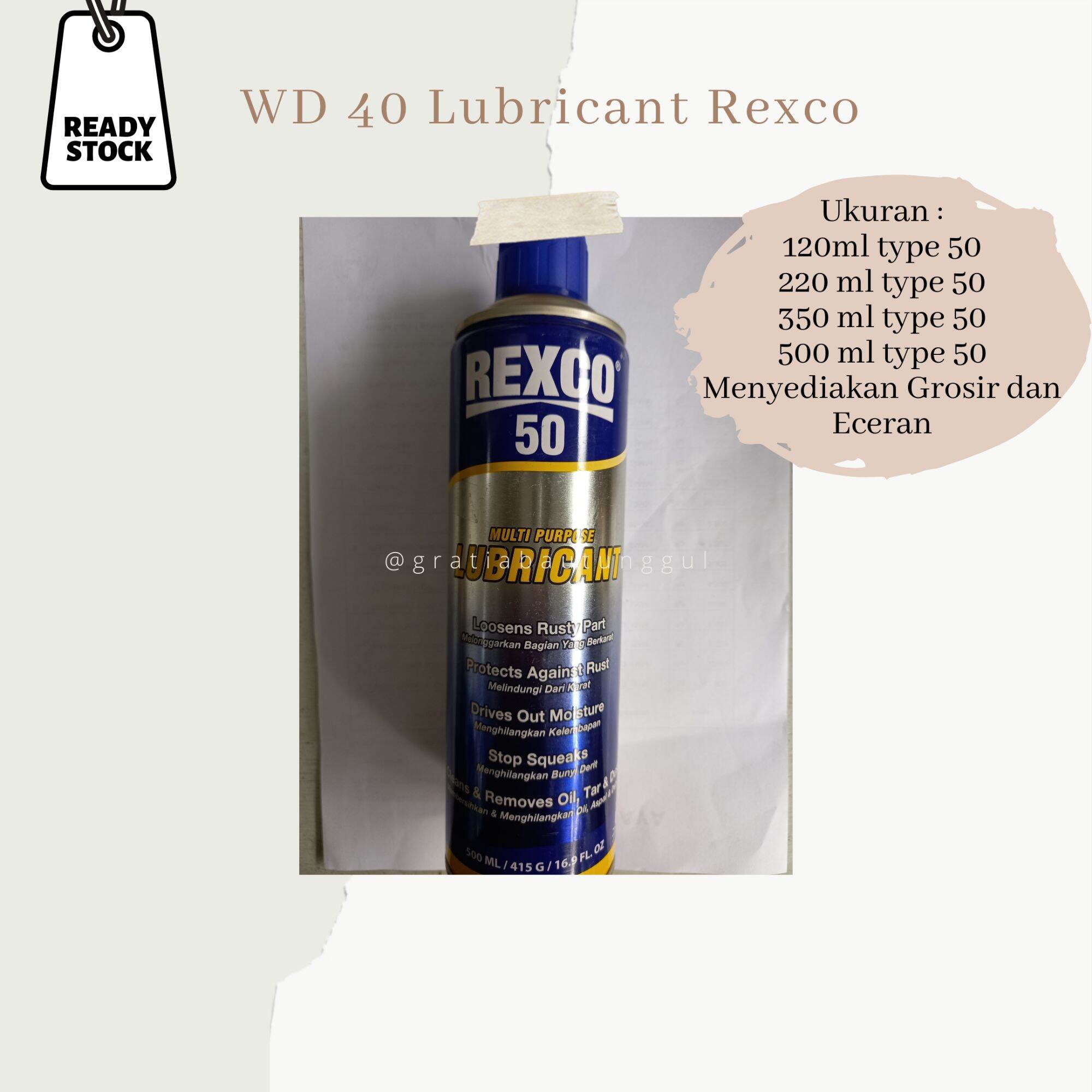 WD 40 Rexco Lubricant Type 50 | Lazada Indonesia