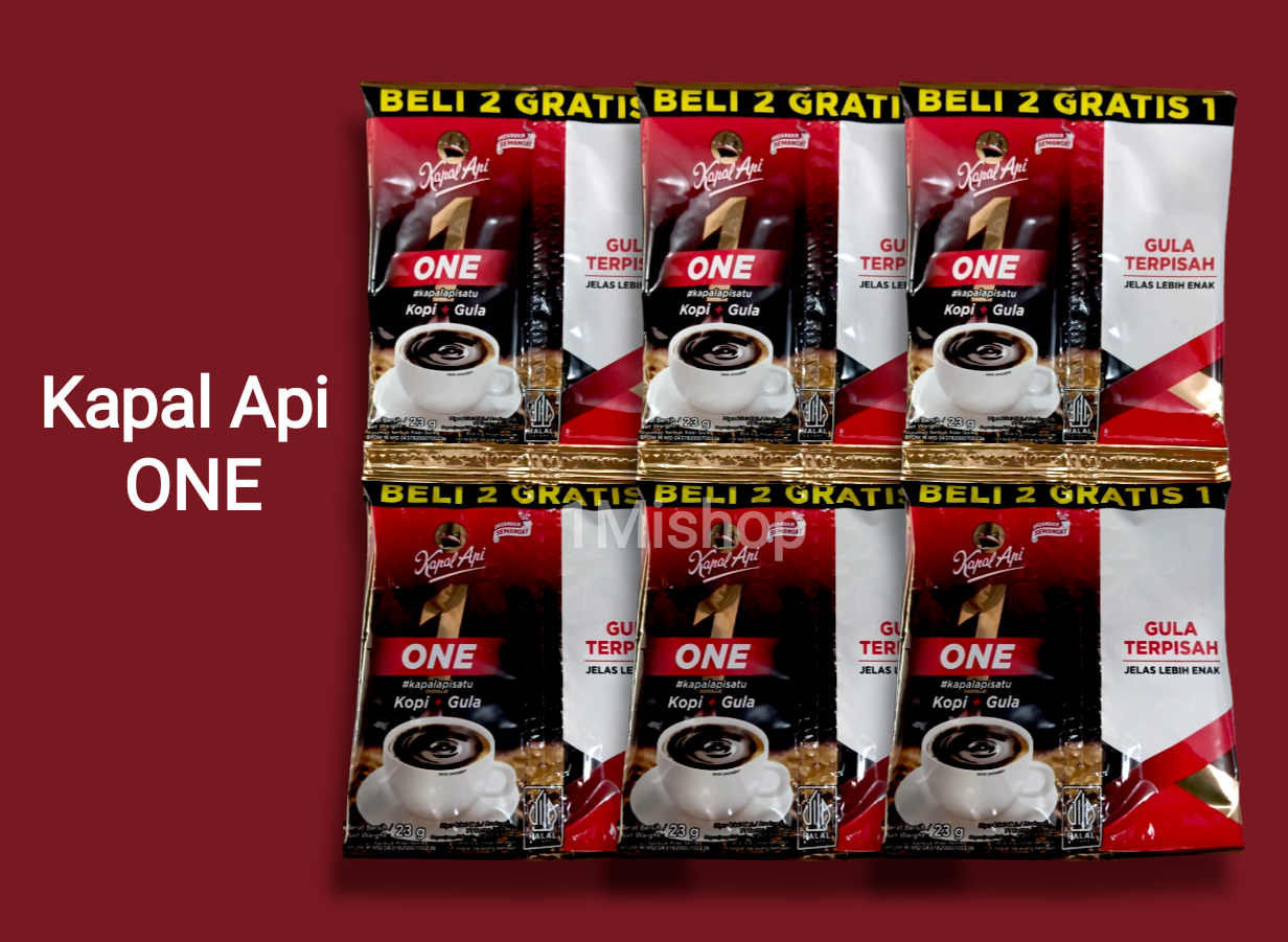 Kopi Kapal Api One, Gula terpisah /23 gr x 15 sachet | Lazada Indonesia