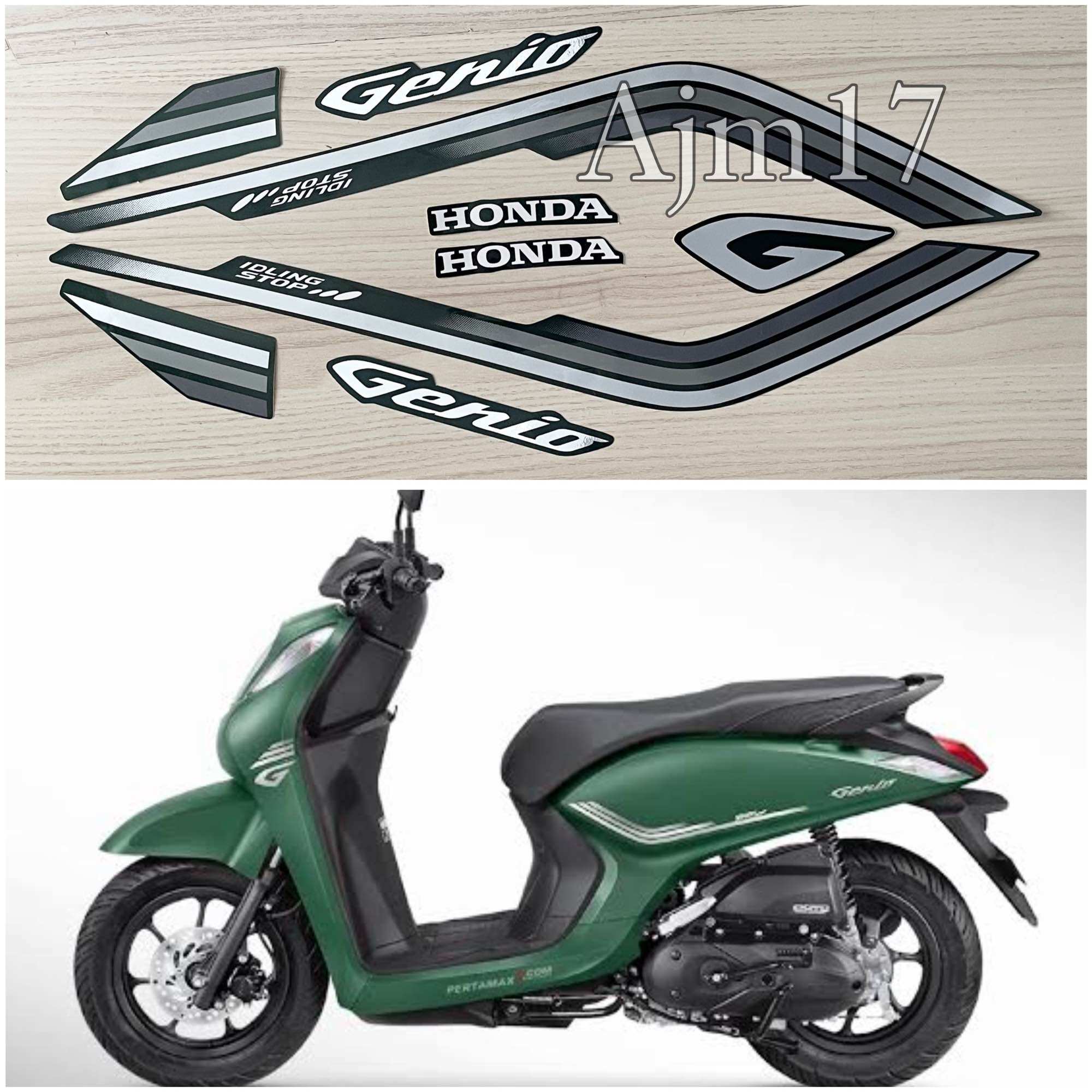 STIKER STRIPING MOTOR GENIO 2026 ISS HIJAU | Lazada Indonesia