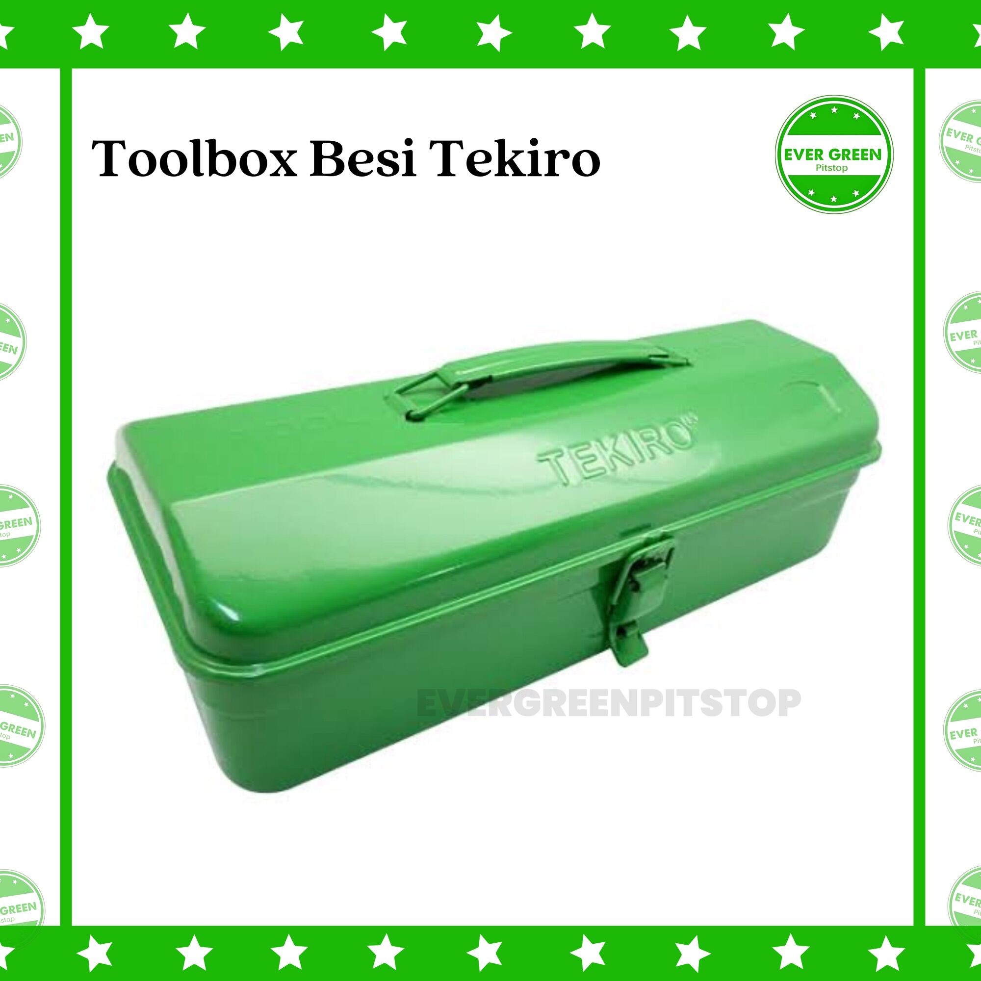 TEKIRO Toolbox Besi 1 Susun Tempat Perkakas Kunci Bengkel Tool Box ...