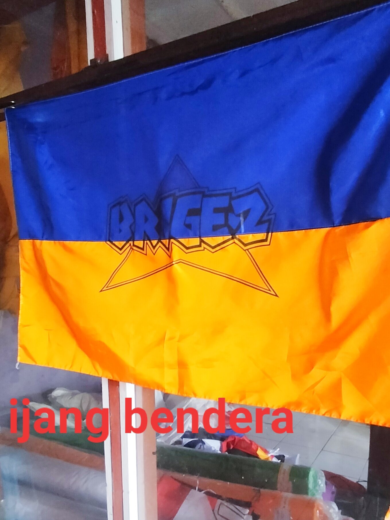 BENDERA BRIGEZ BIRU KUNING LOGO 115CM X 75CM | Lazada Indonesia