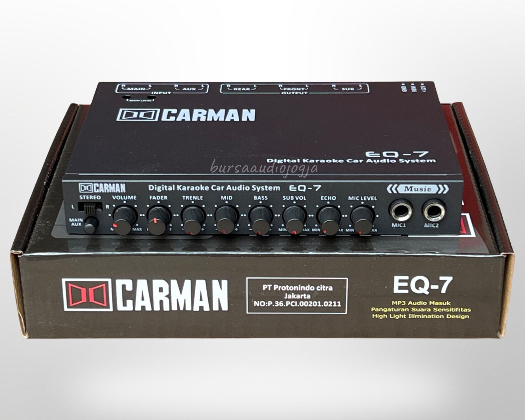 Parametrik Equalizer Carman EQ-7 - Preamp Carman EQ7 2 mic input ...