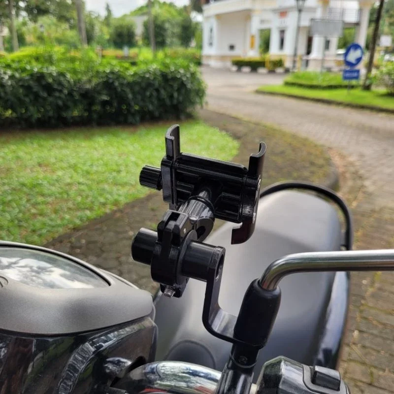 Breket Bracket Spion Motobar Plain Alumunium Alloy Holder Hp Dudukan ...