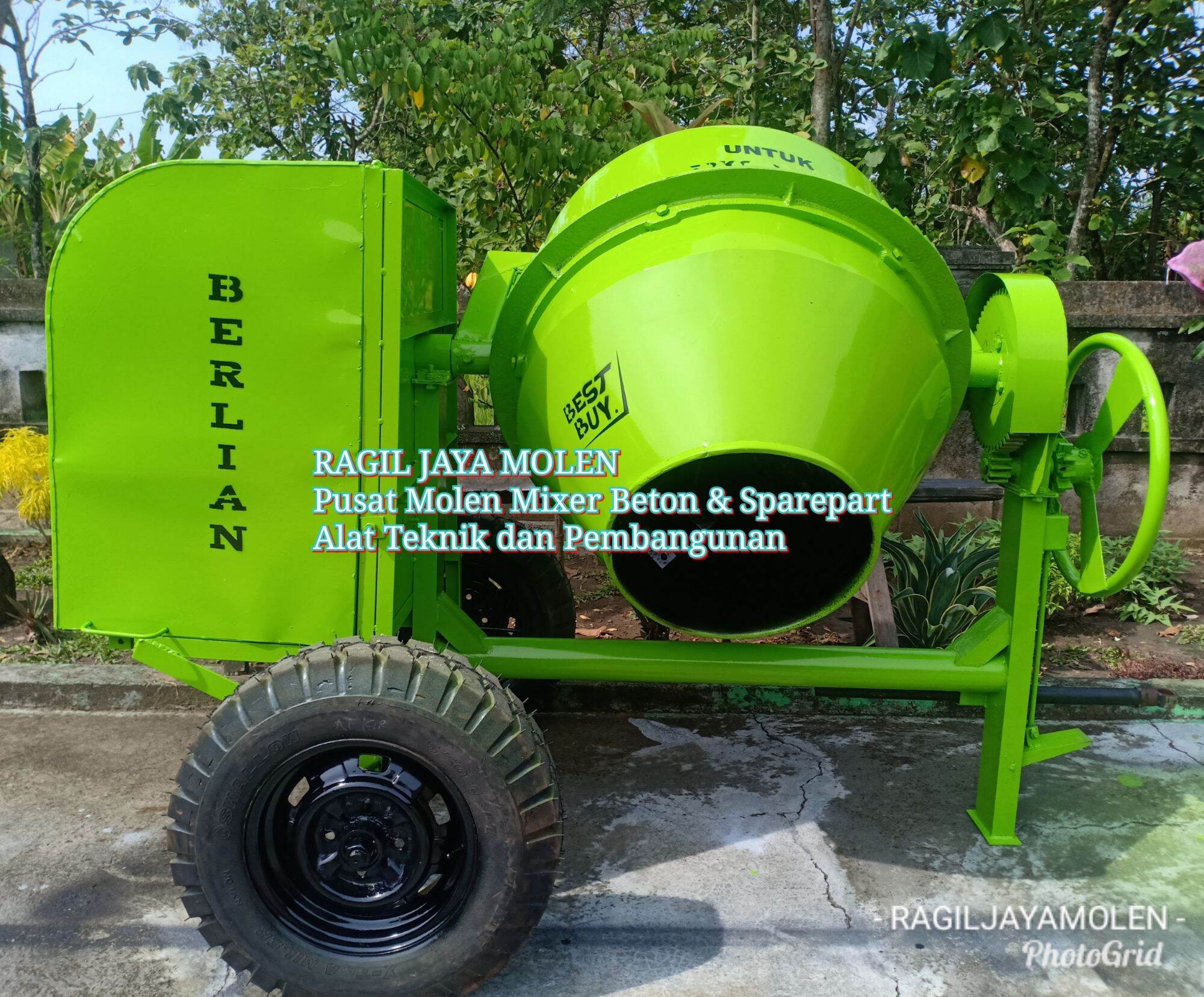 Mixer Cor Beton Semen BERLIAN 50KG Ragil Jaya Molen | Lazada Indonesia