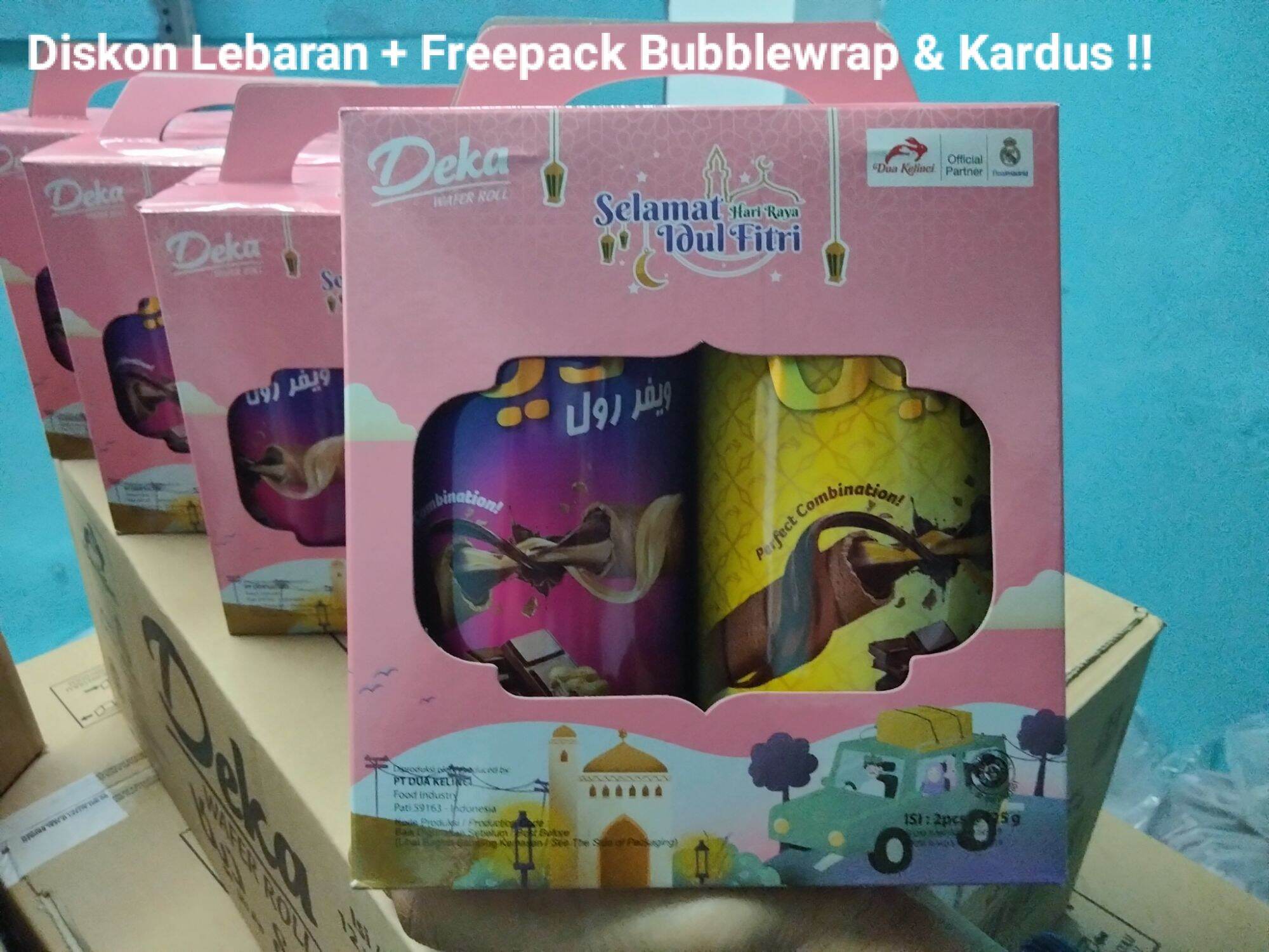 Paket Lebaran Deka Wafer Roll isi 2 Kaleng + Free Bubble | Lazada Indonesia
