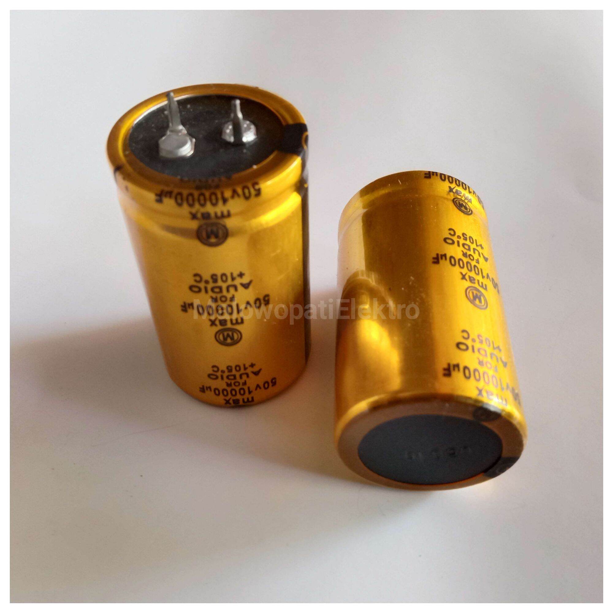 Elco 10000uf 50v Max Audio GOLD Kapasitor Dc Capacitor | Lazada Indonesia
