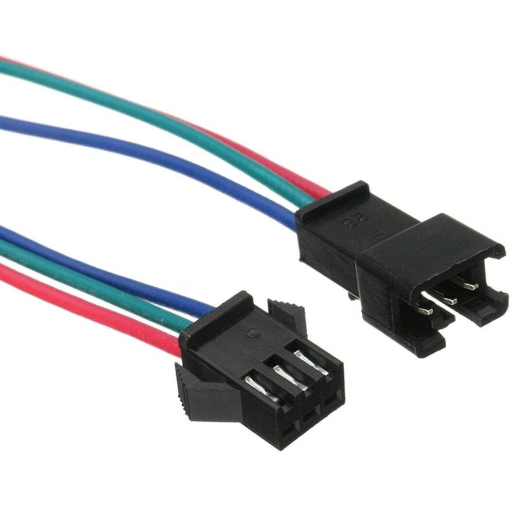 Kabel Konektor 3 Pin Kabel 3P JST SM Terminal Male Female Connector 3 ...