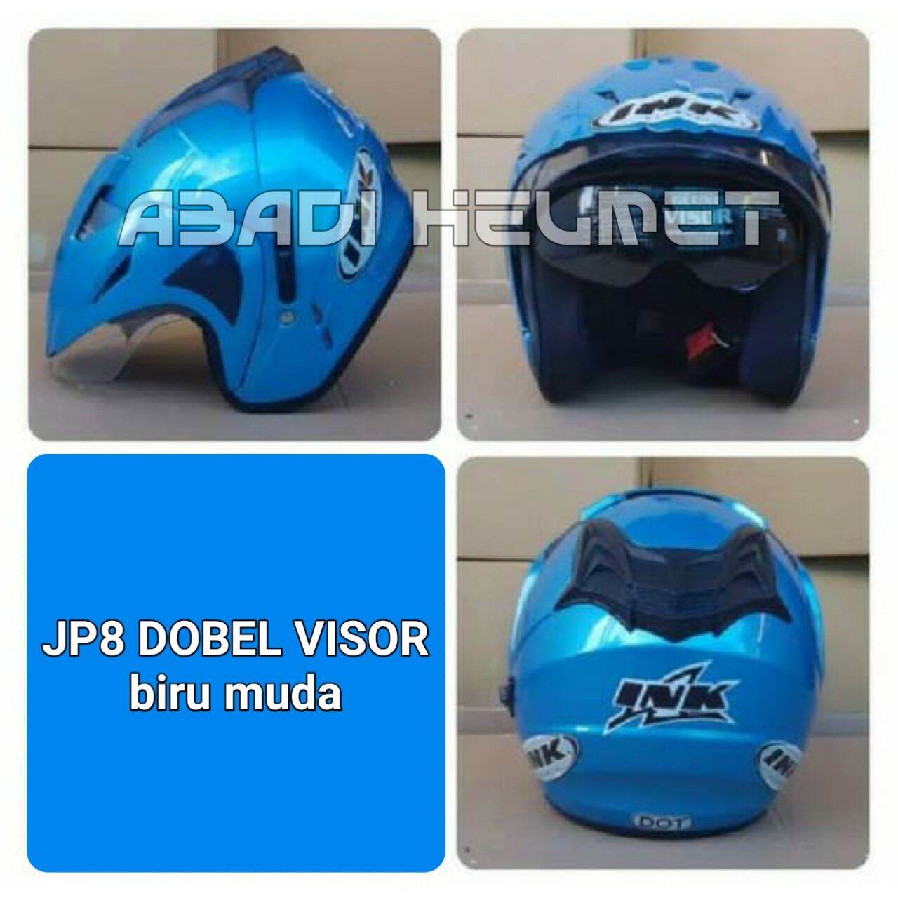 HELM INK DOBLE VISOR ORIGINAL FNK SNI | Lazada Indonesia