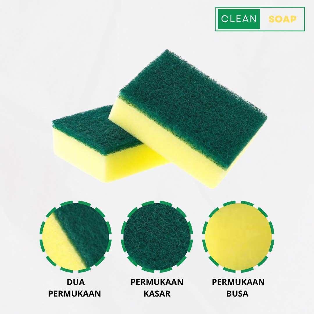 Spons Cuci Piring 2 Sisi - BUSA CUCI PIRING | Lazada Indonesia