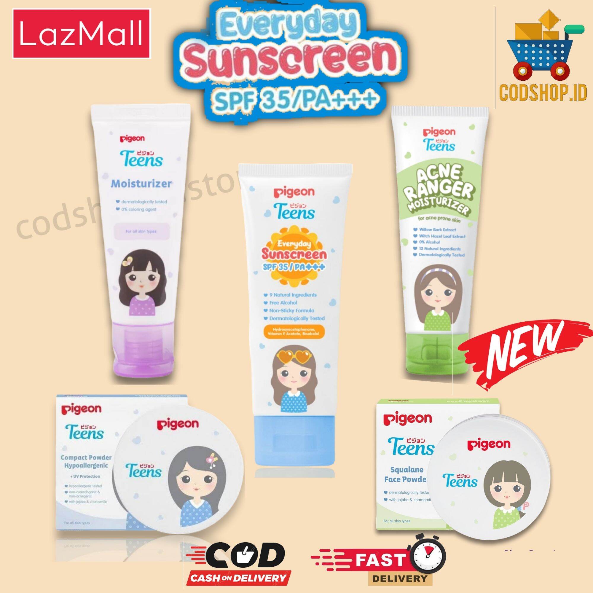 PIGEON MOUISTURIZER REMAJA SUNSCREEN SERUM sunblock sun block pencerah ...