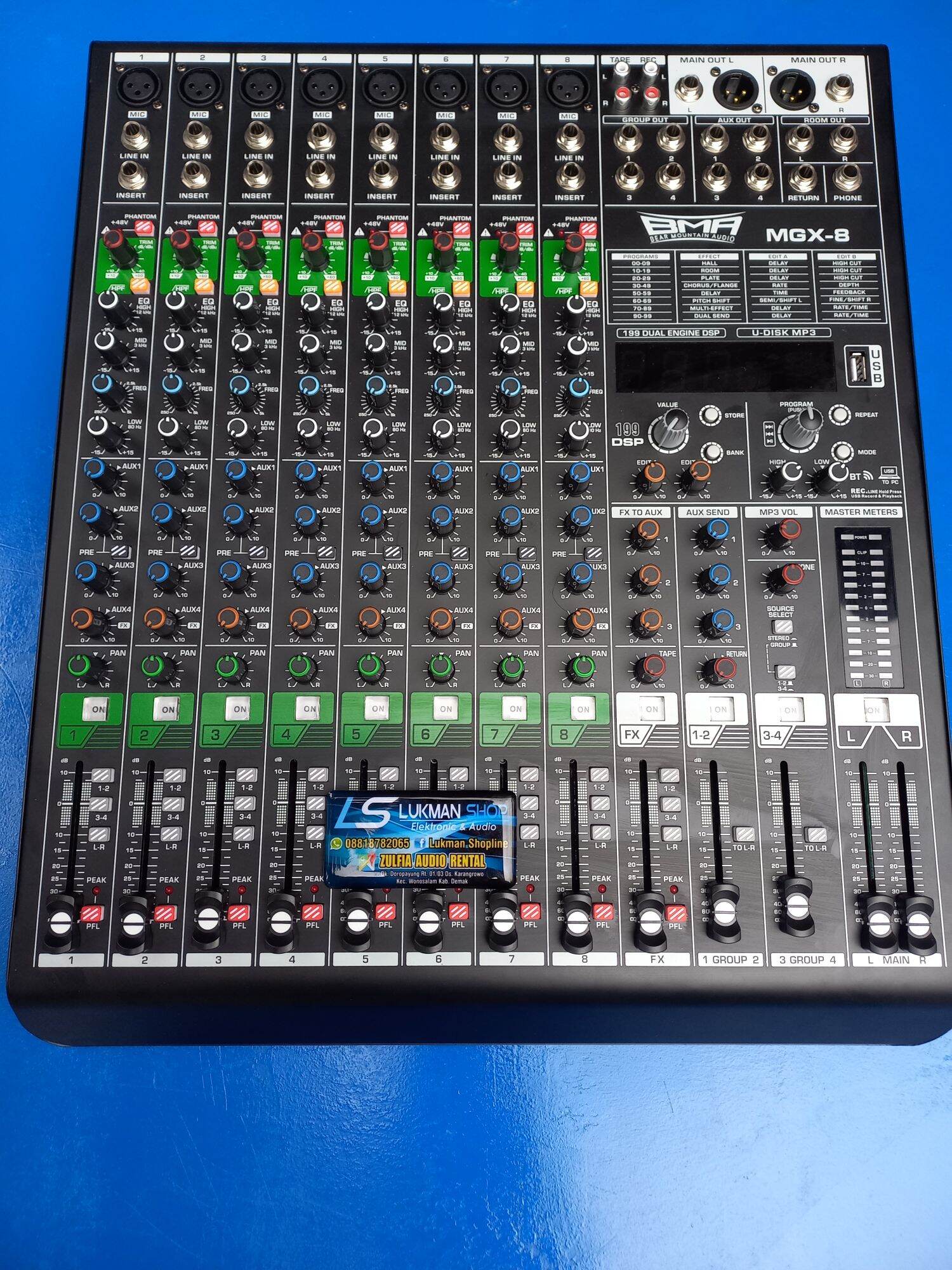 MIXER BMA MGX-8 MIKSER BMA 8 CHANNEL ORIGINAL | Lazada Indonesia