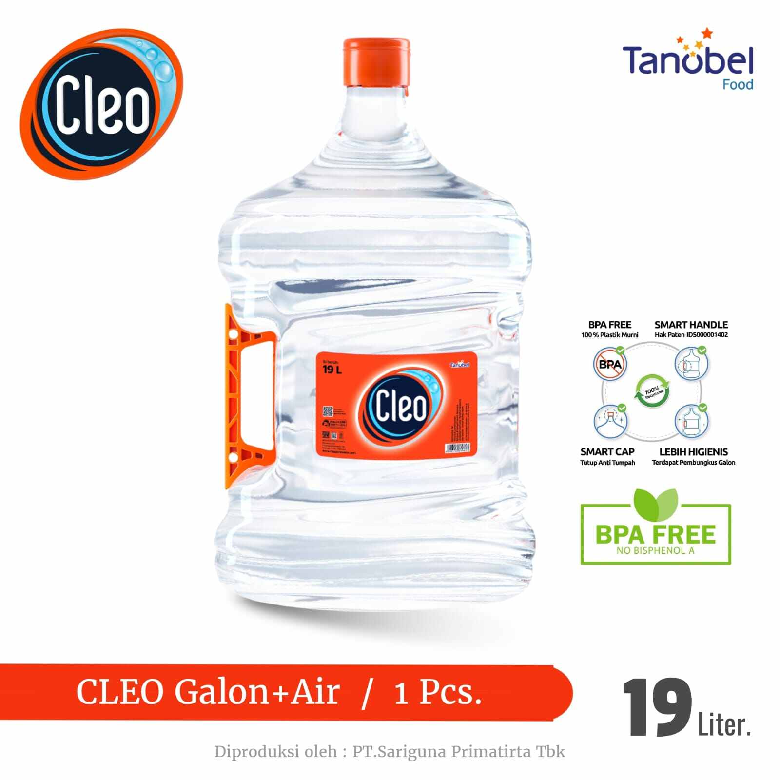 [ Air Mineral CLEO Galon+Air | 1 Pcs | 19 Liter ] | Lazada Indonesia