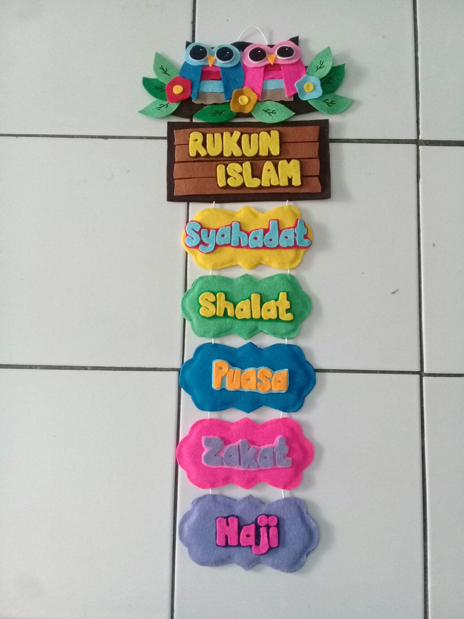 Hiasan gantung 6S || rukun iman || rukun islam || Dekorasi kelas || Prakarya sekolah | Lazada ...