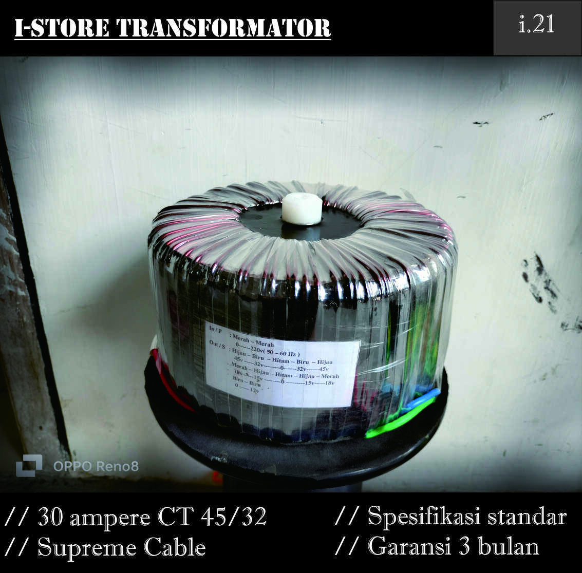 Trafo toroid donat 30A CT 45/32 | Lazada Indonesia