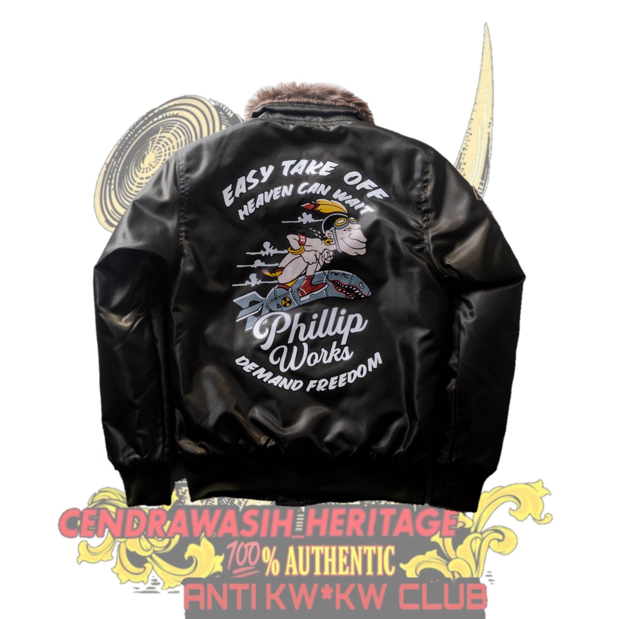 Phillip Works Indian Bomber Jacket 100% Original | Lazada Indonesia