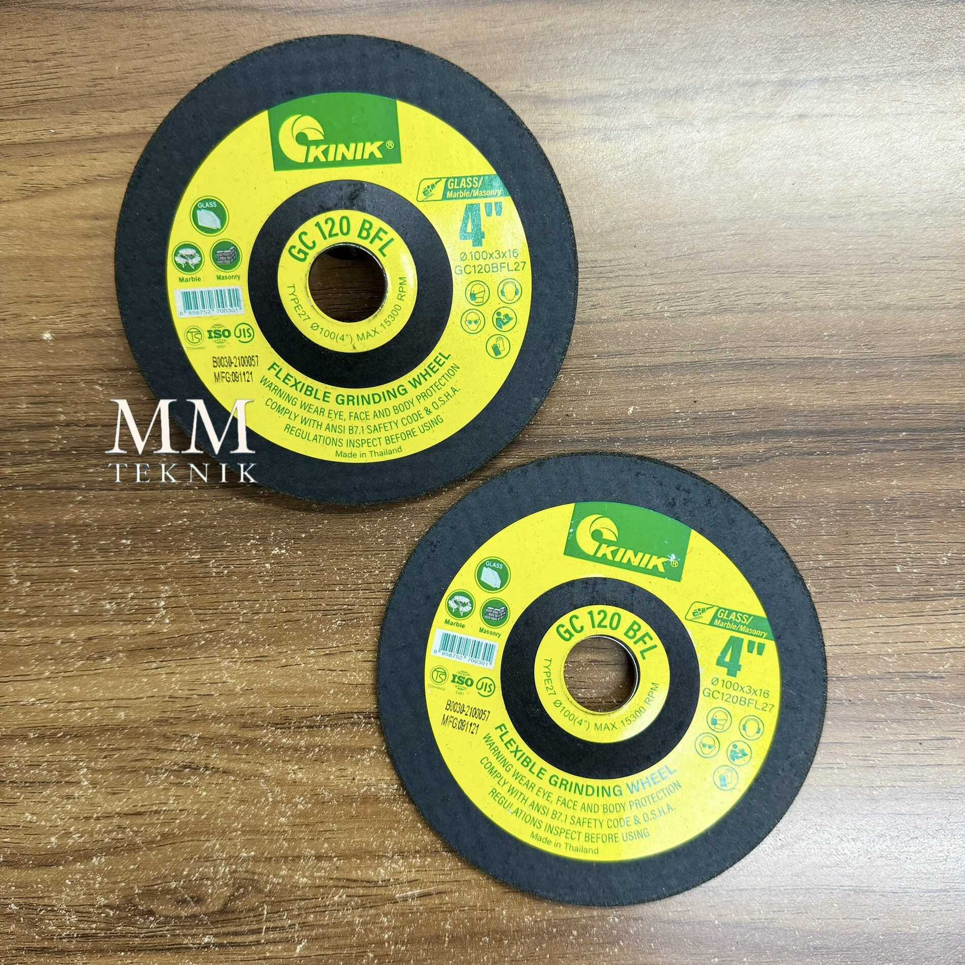 GC120 Batu Gerinda Flexible Asah Poles Kaca Batu Granite Batu Kinik 4 Inch | Lazada Indonesia