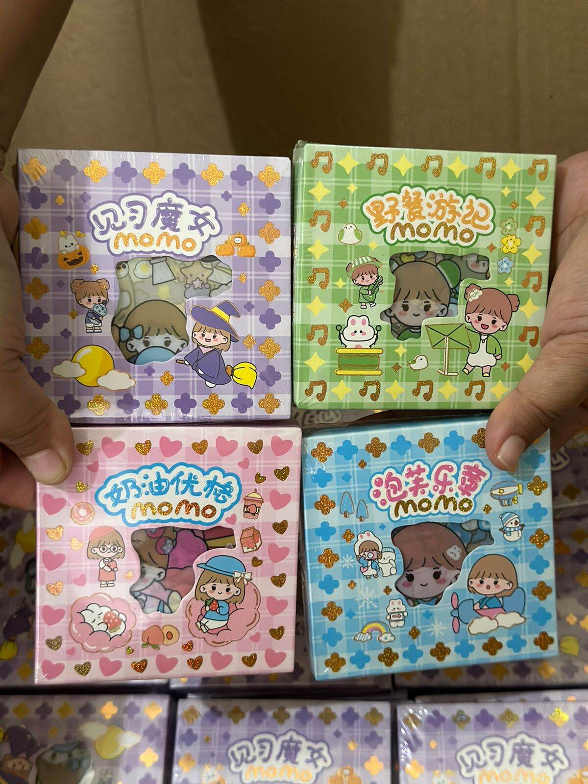 STIKER MOMO BOX KECIL 1 BOX ISI 100LEMBAR | Lazada Indonesia