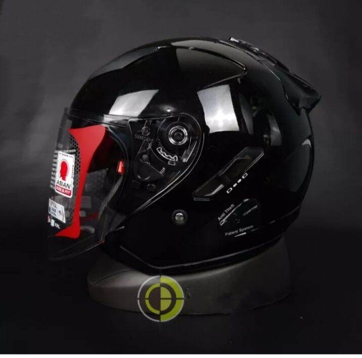 Helm KYT Galaxy R plat dobel visor 2 kaca hitam metalic original KYT ...