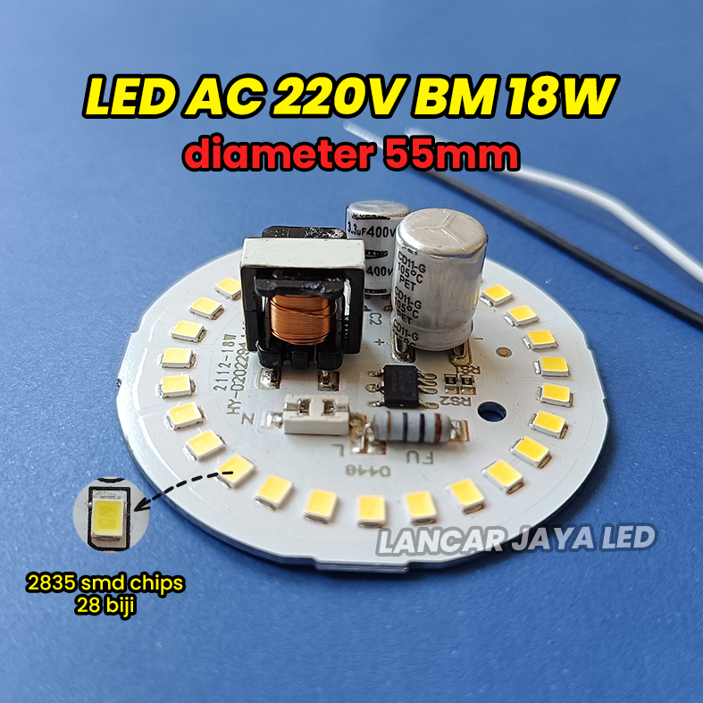 PCB LED AC BM 18W Sparepart Lampu | Lazada Indonesia