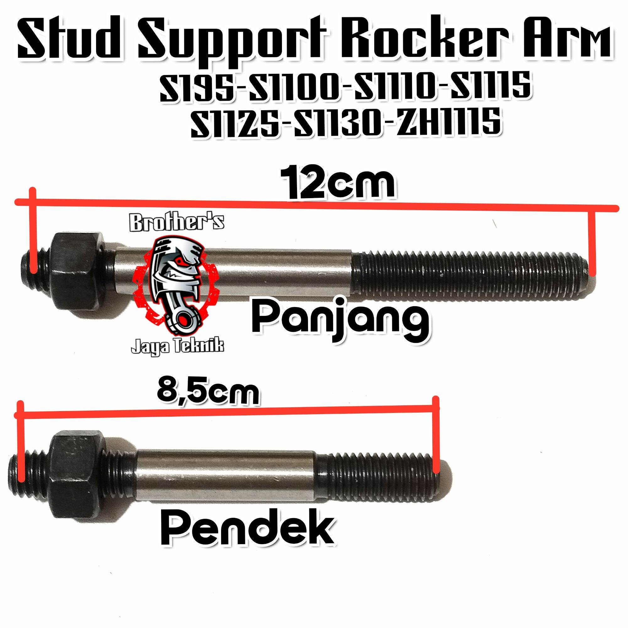 S195 Baut Stud Support Dudukan pelatuk Klep Bonet Mesin Diesel Dongfeng JiangDong Shark Tian Li ...