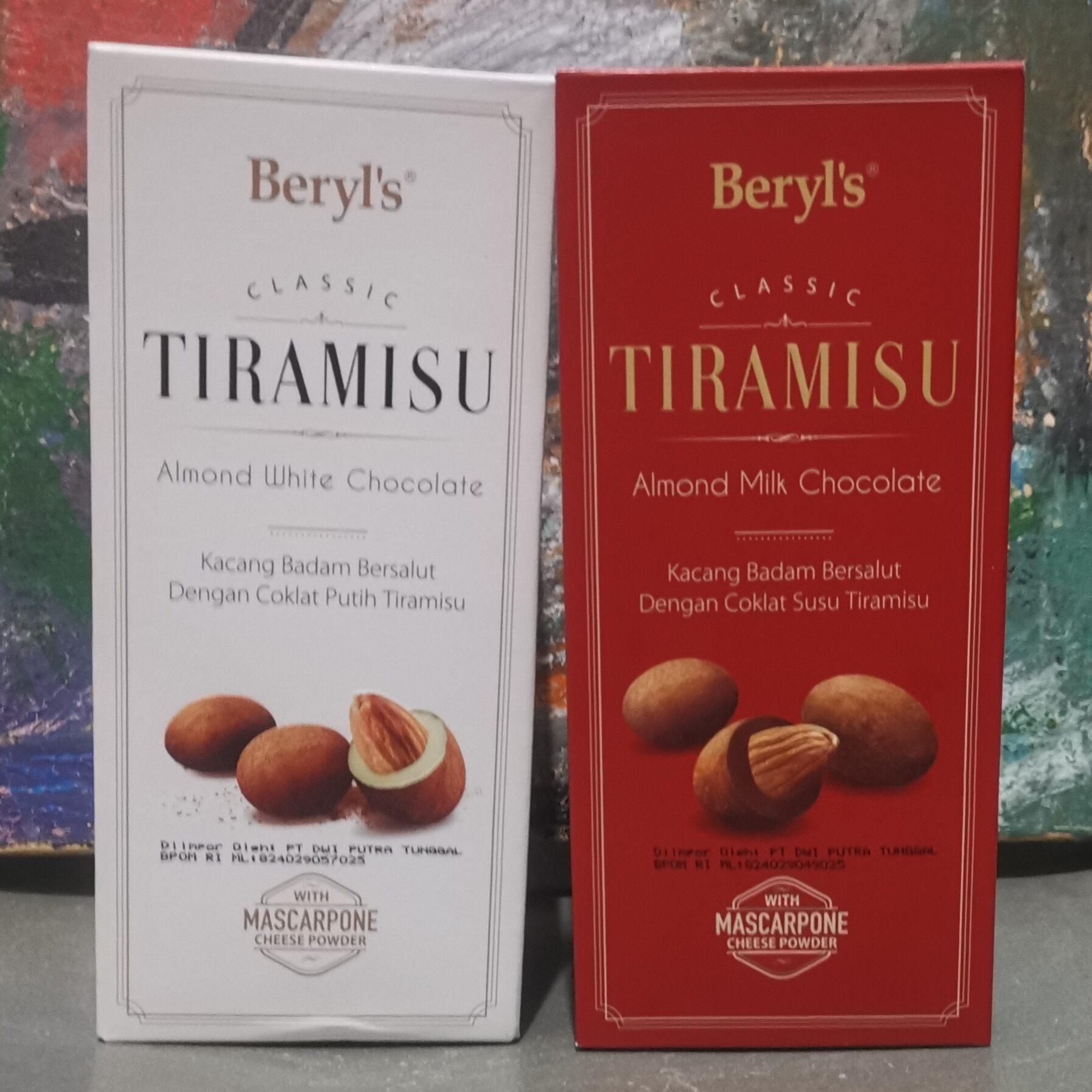 Beryl's Tiramisu Almond White dan Milk Chocolate 200 gr Berlys 200gr ...