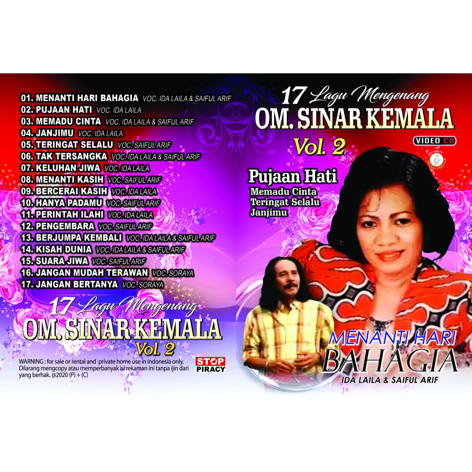Kaset Vcd Ida Laila Om Sinar Kemala Vol 2 Lazada Indonesia 4896