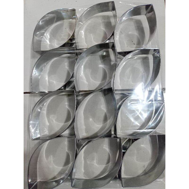 cetakan ring roti oval runcing ring roti mata air isi 12 pcs | Lazada ...