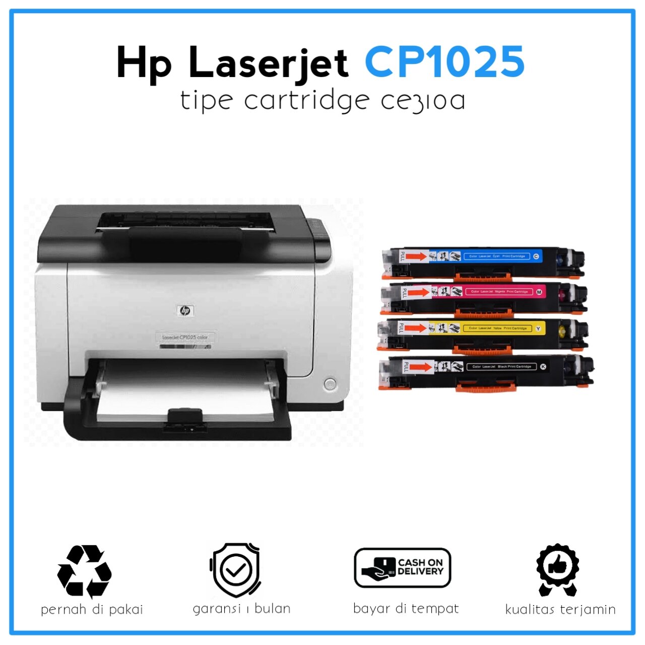 Printer HP LaserJet CP1025 Color Bekas Berkualitas | Lazada Indonesia