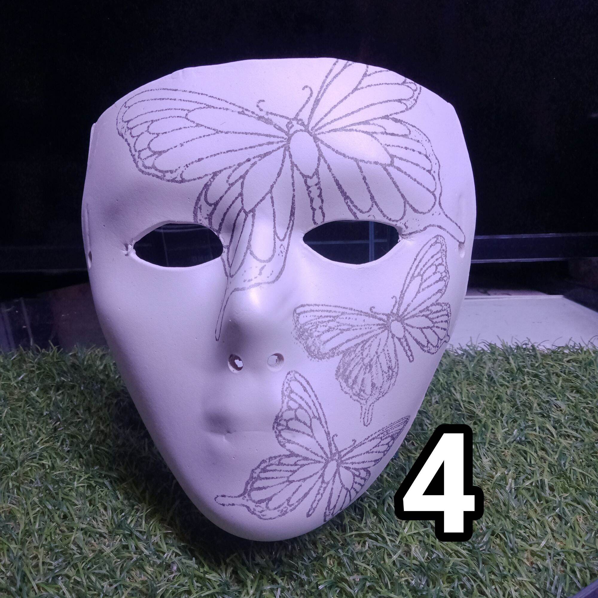 Topeng lukis / Topeng polos lukis / Mewarnai Topeng | Lazada Indonesia