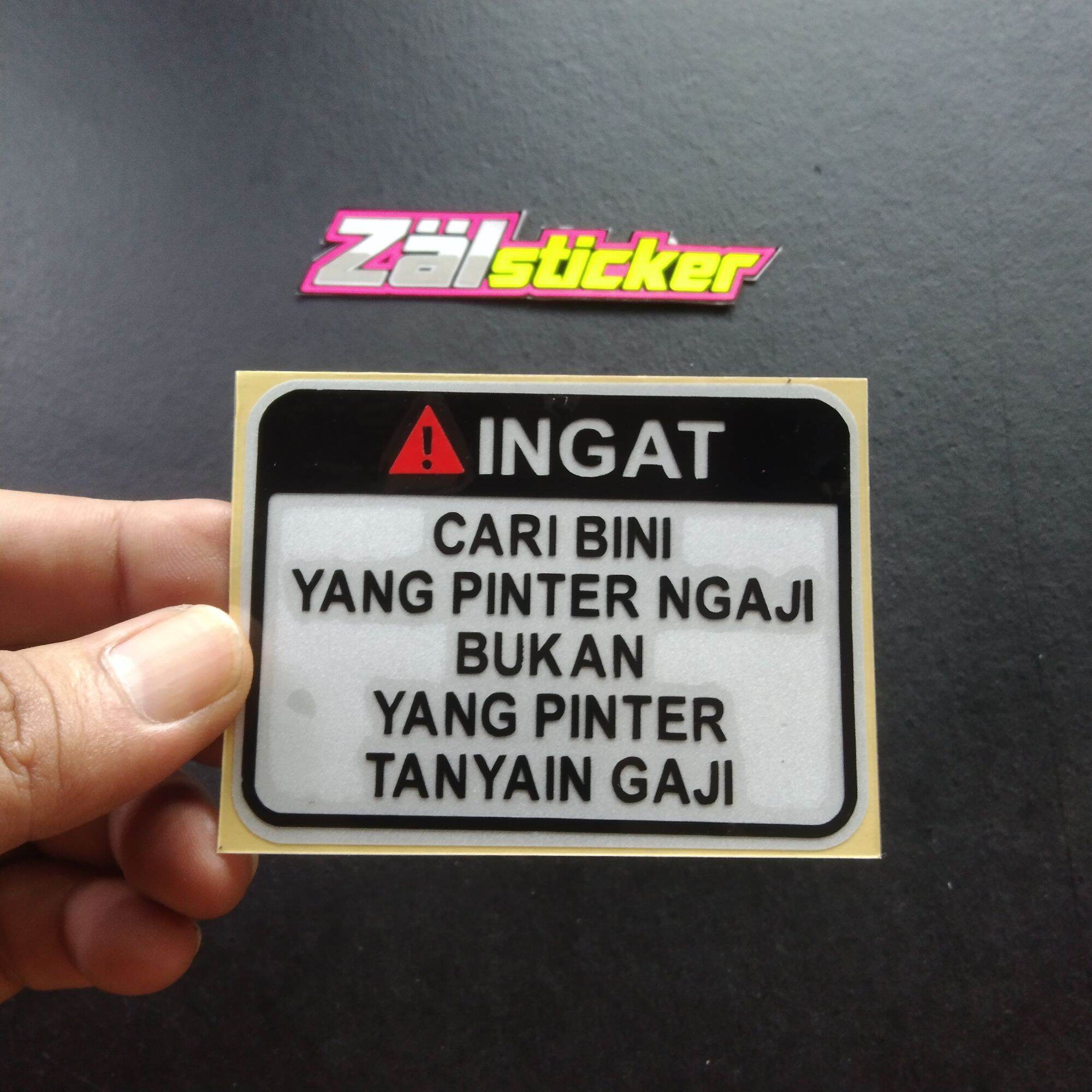 sticker kata-kata lucu sticker cari bini cutting | Lazada Indonesia