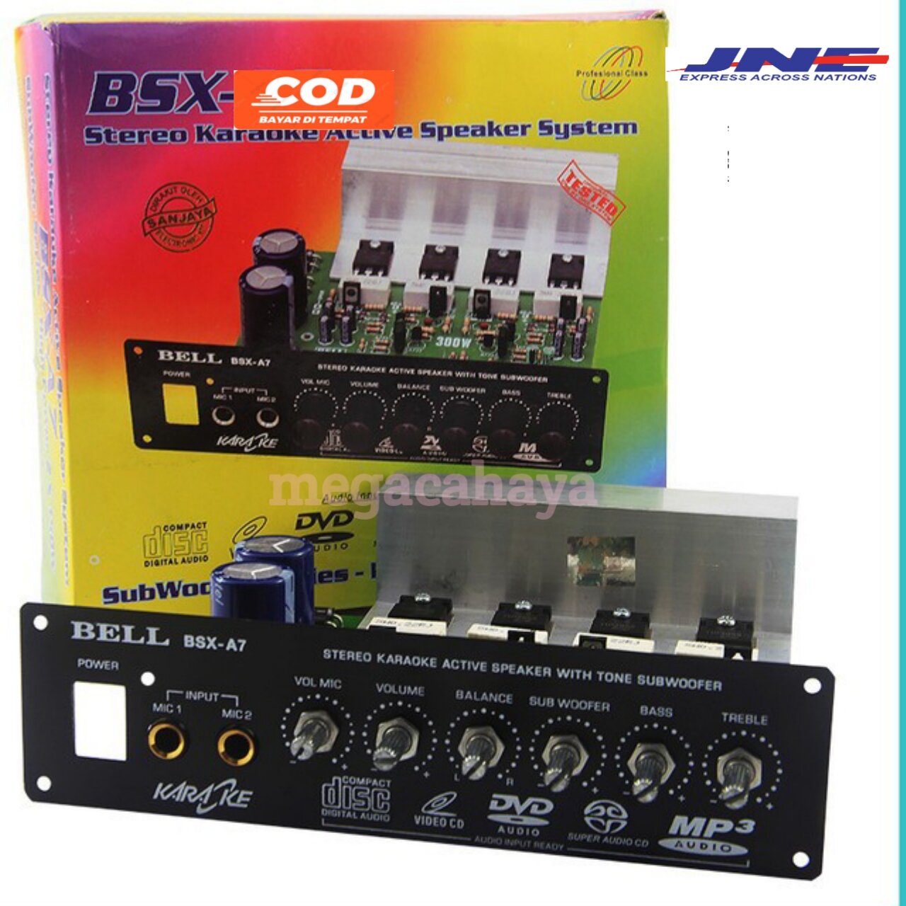 Kit Power Aktif Stereo Subwoofer BSX MIC Sub Karaoke Bell A7 // Power ...