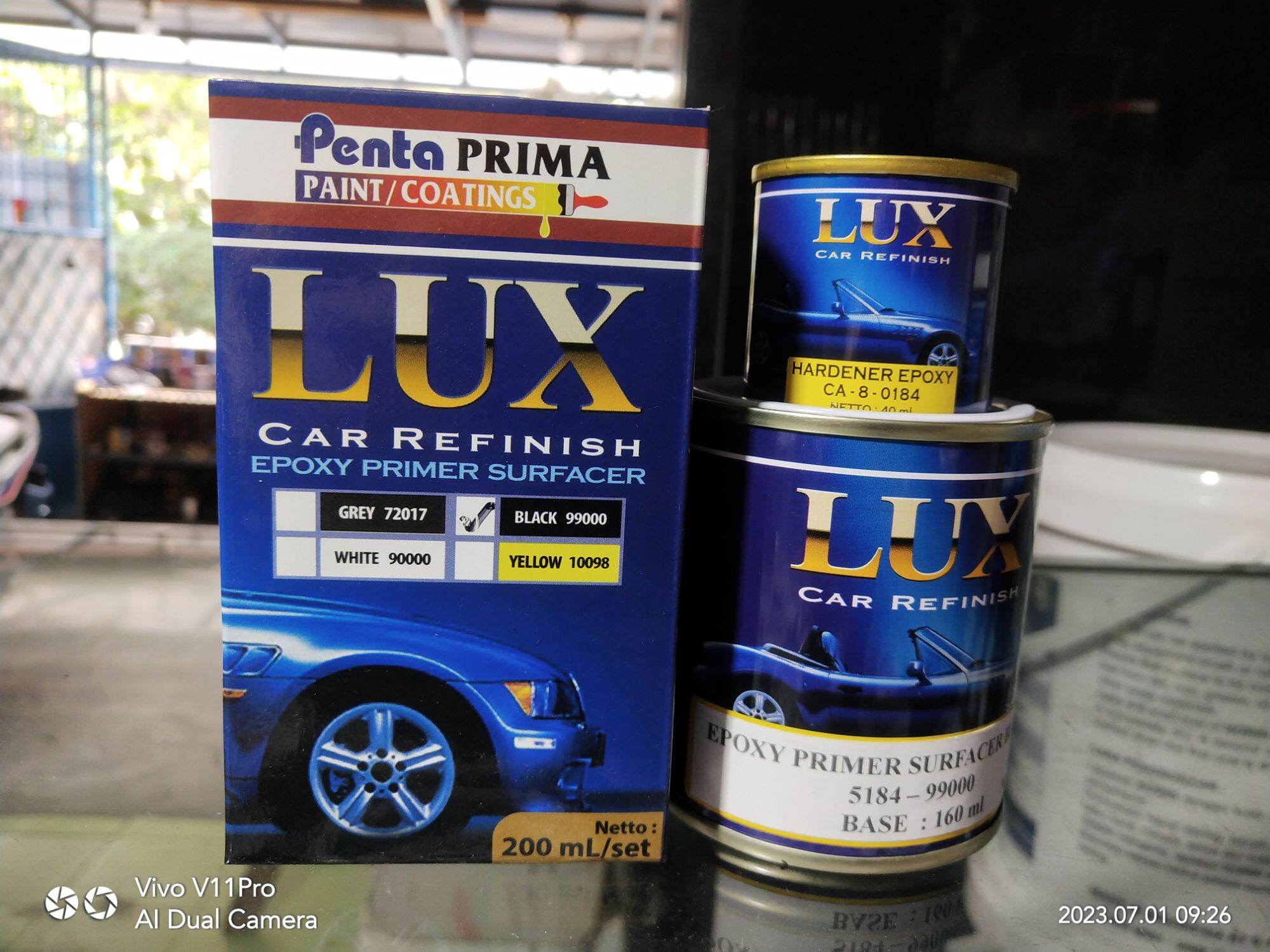 CAT EPOXY LUX CAR REFINISH EPOXY PRIMER SURFACER GREY,BLACK DAN WHITE ...