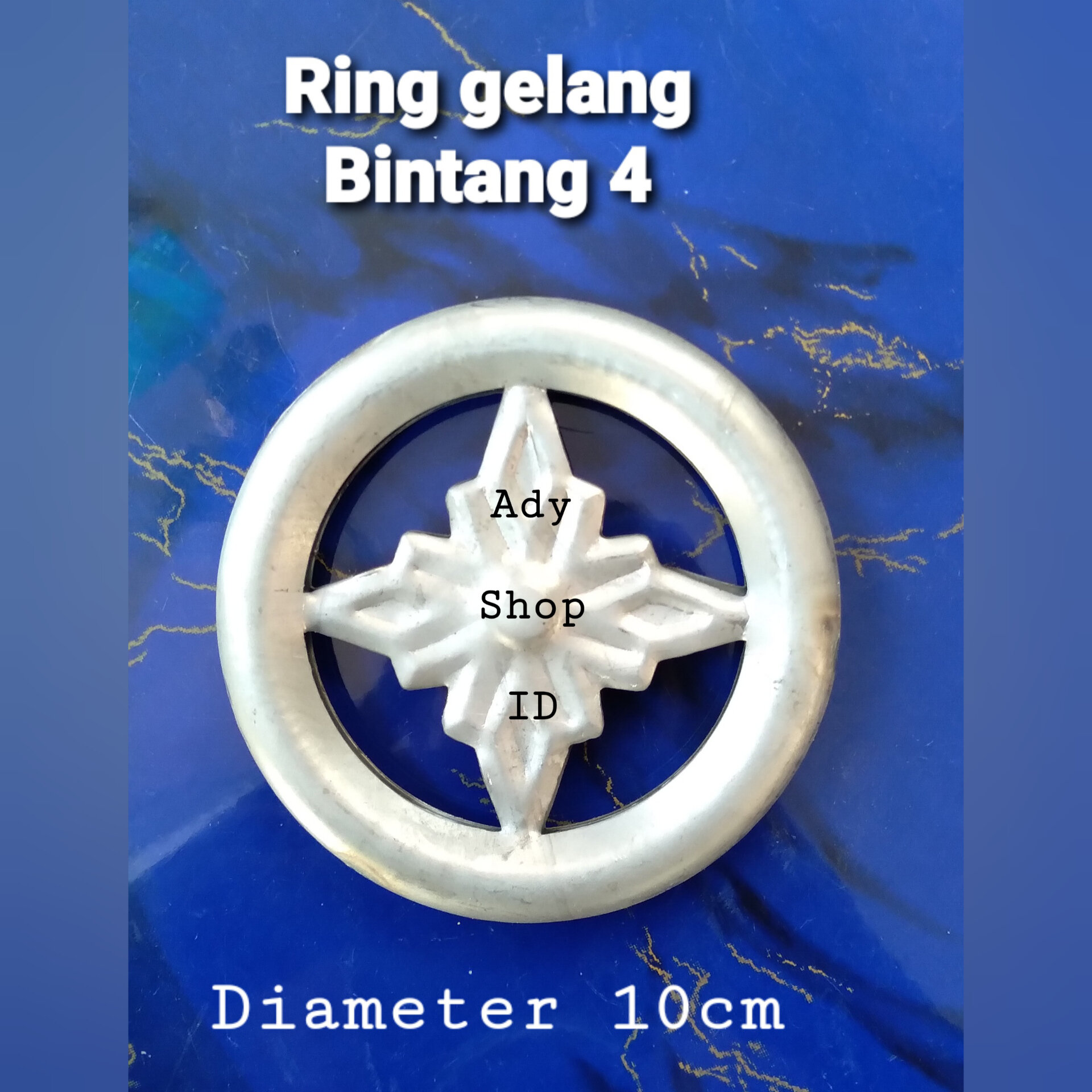 Ornamen pagar besi ring gelang bintang 4 diameter 10cm | Lazada Indonesia