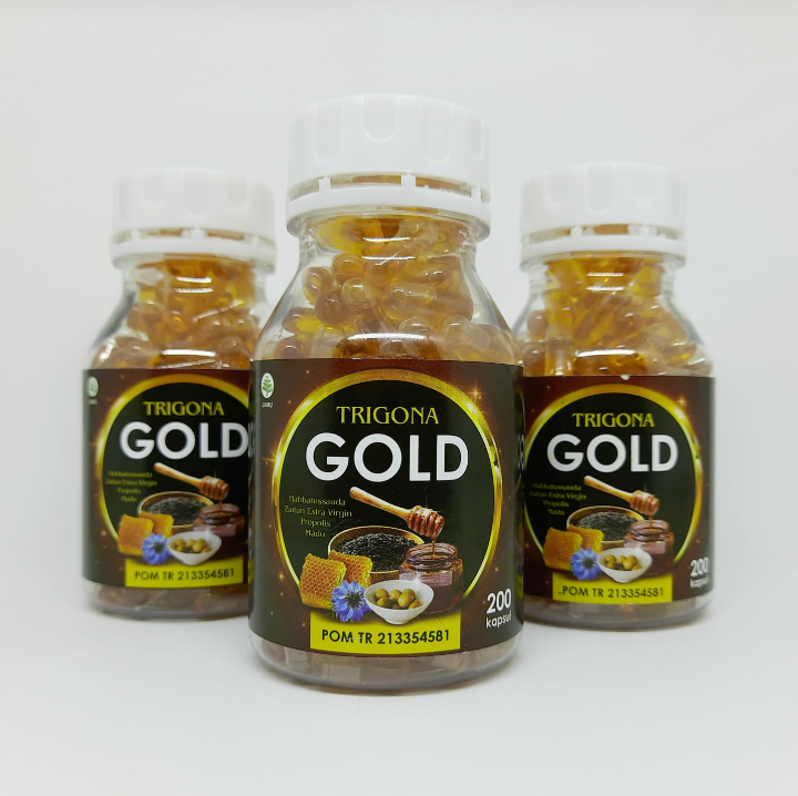 Trigona Gold Kapsul Habbatussauda Extra Propolis Trigona Original 200 ...