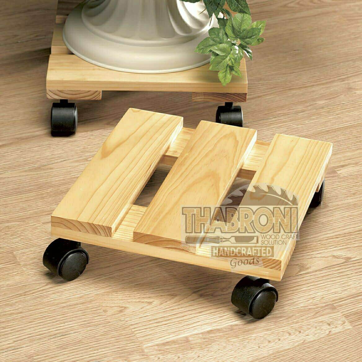 TATAKAN ALAS POT KAYU RODA ALAS POT RODA TATAKAN GALON | Lazada Indonesia