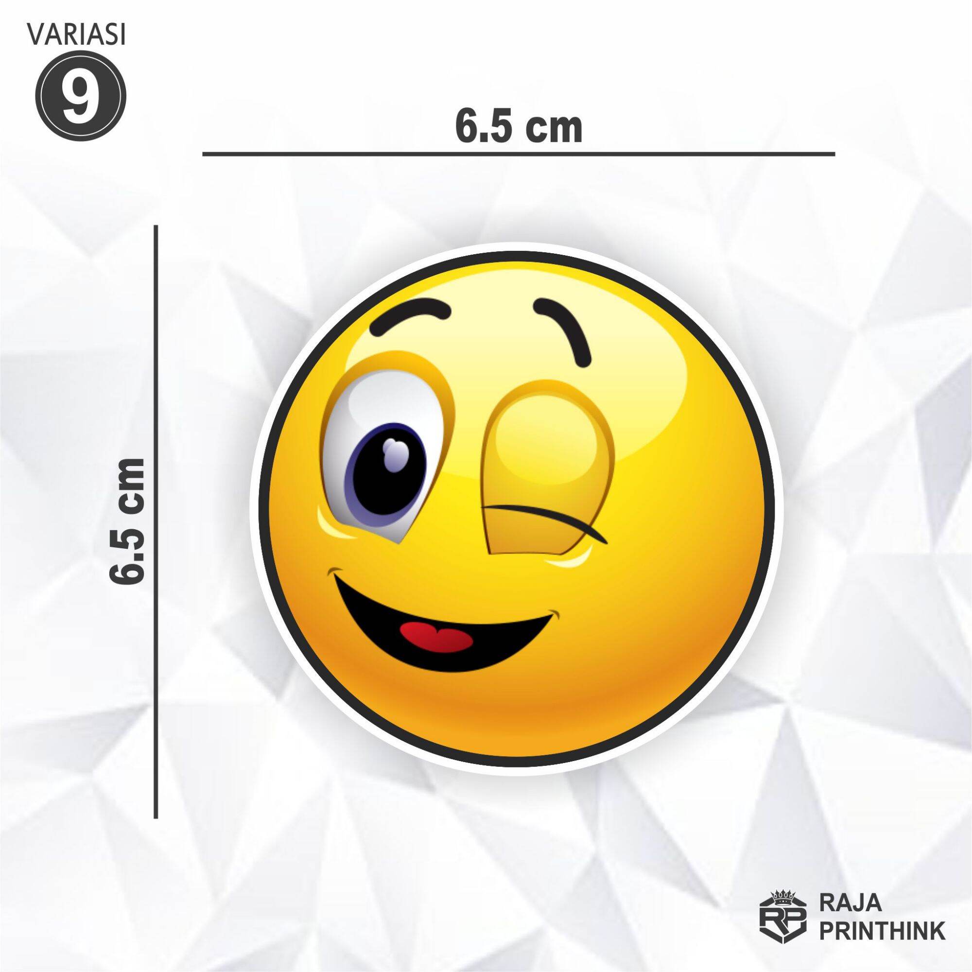 Sticker Stiker Emot Emoticon Smile Lucu Karakter Keren Waterproof ...