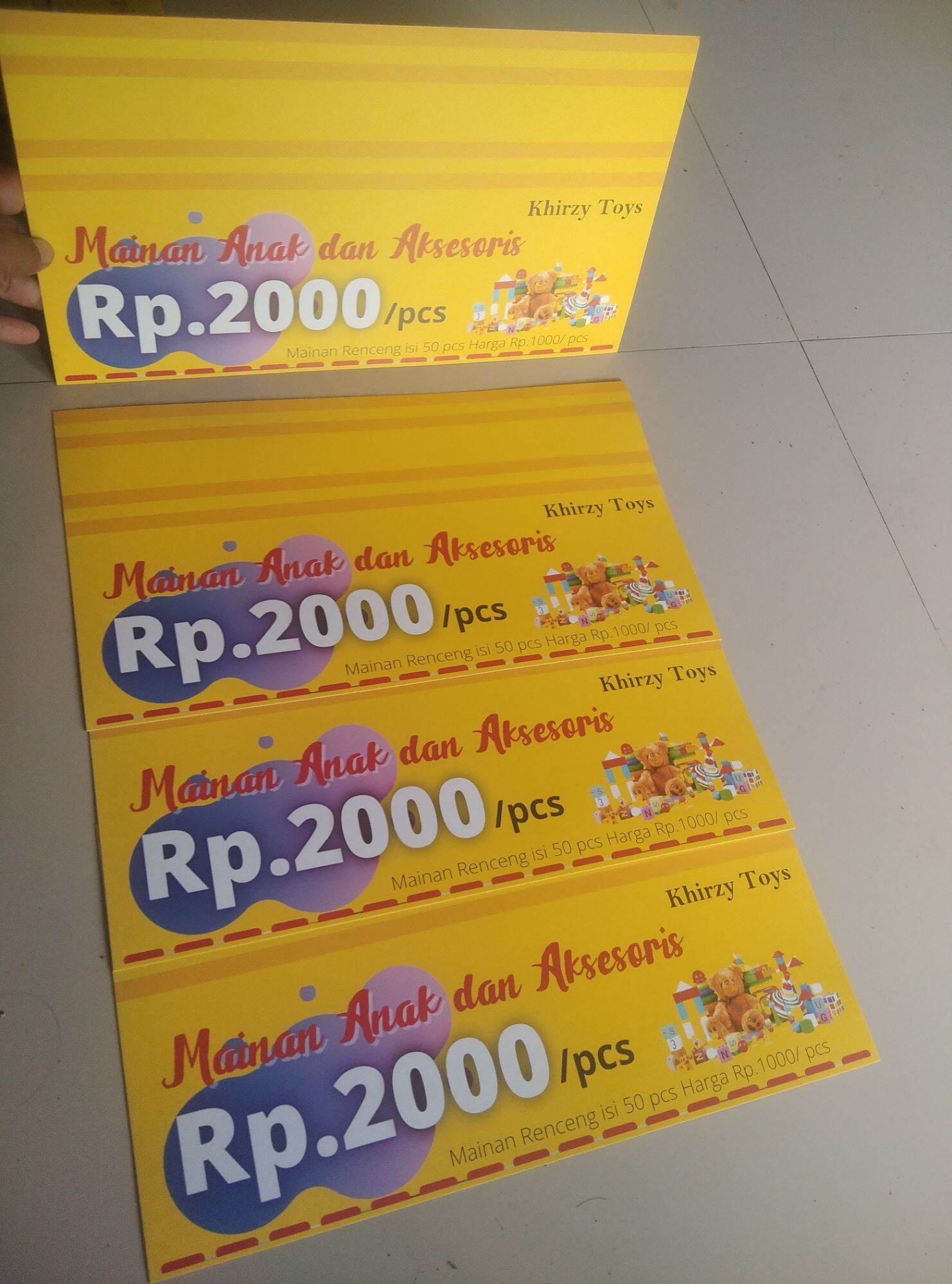 label rencengan murah serba 2000 siap di pasang isi 50pcs | Lazada ...
