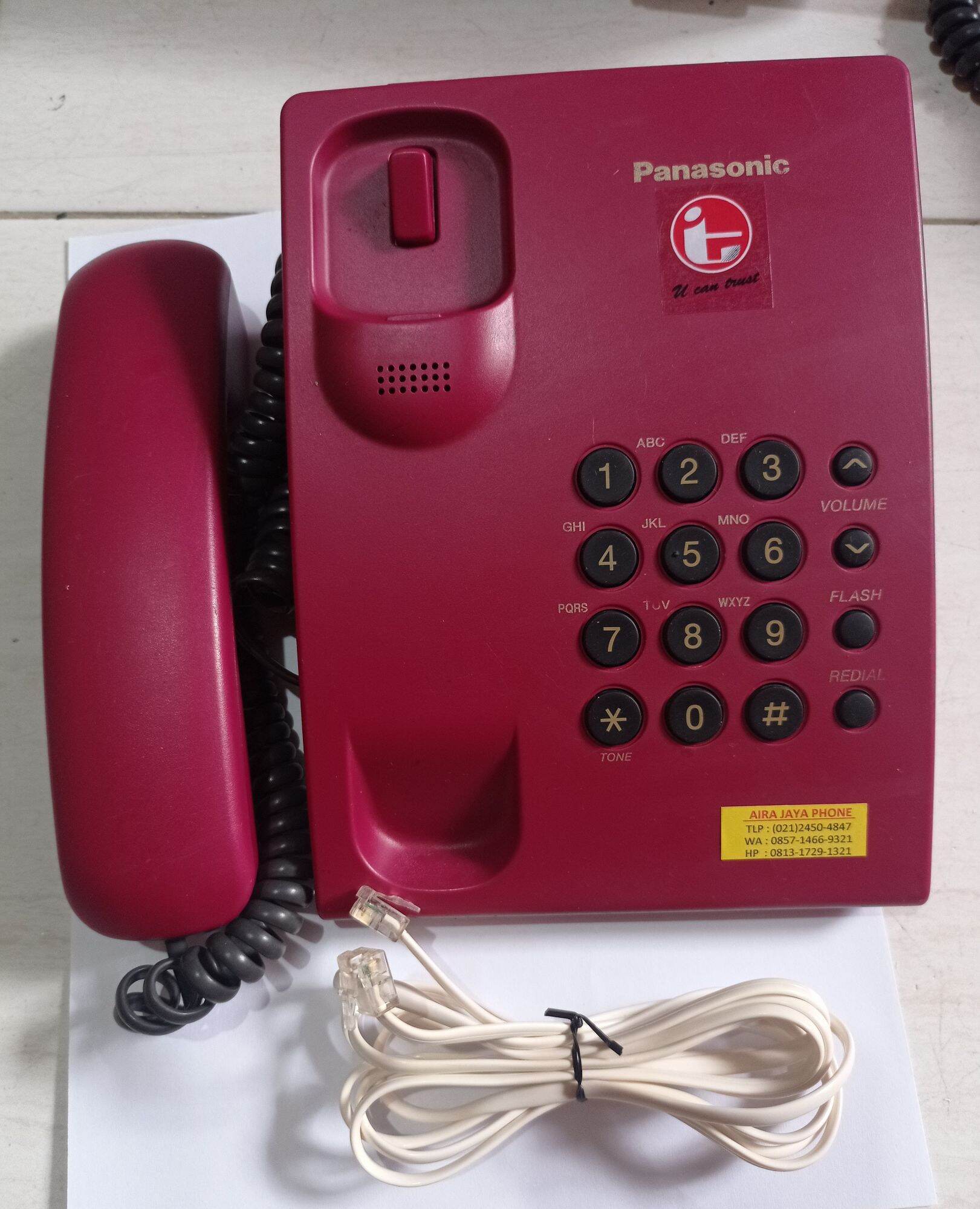 Telepon Panasonic KX--TS505 Second spesial Telepon Rumah indi home PABX ...