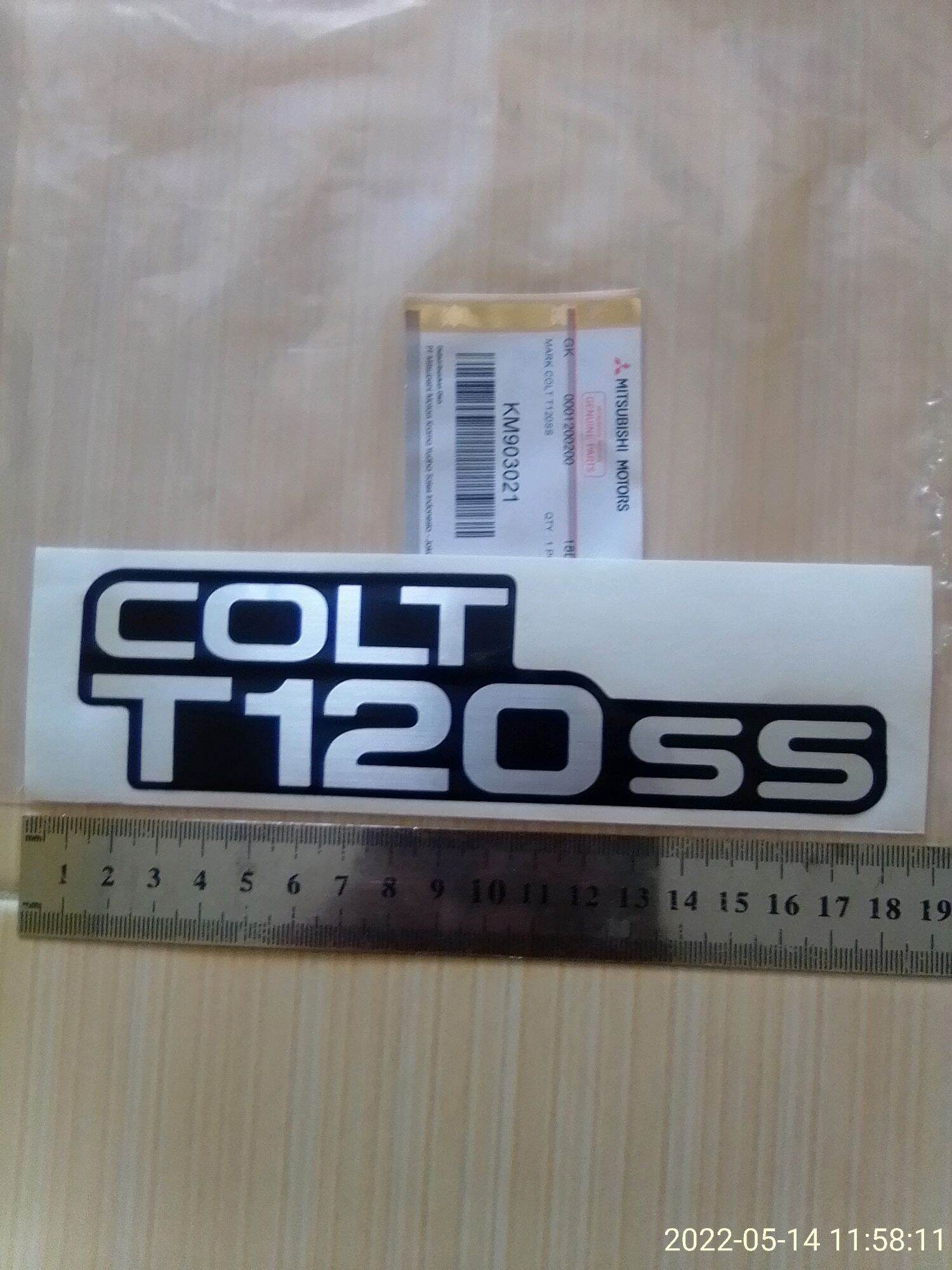 STIKER MOBIL TULISAN COLT T120SS ORIGINAL STICKER DEPAN MITSUBISHI ...