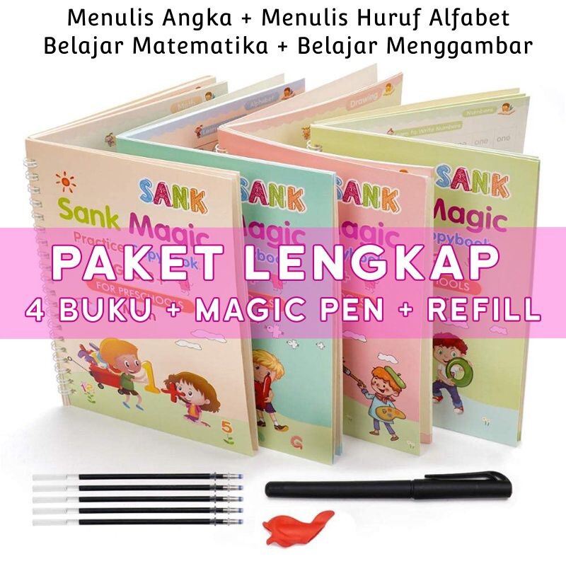 Sank Magic Book 4 Buku Set Magic Practice Book Original | Lazada Indonesia